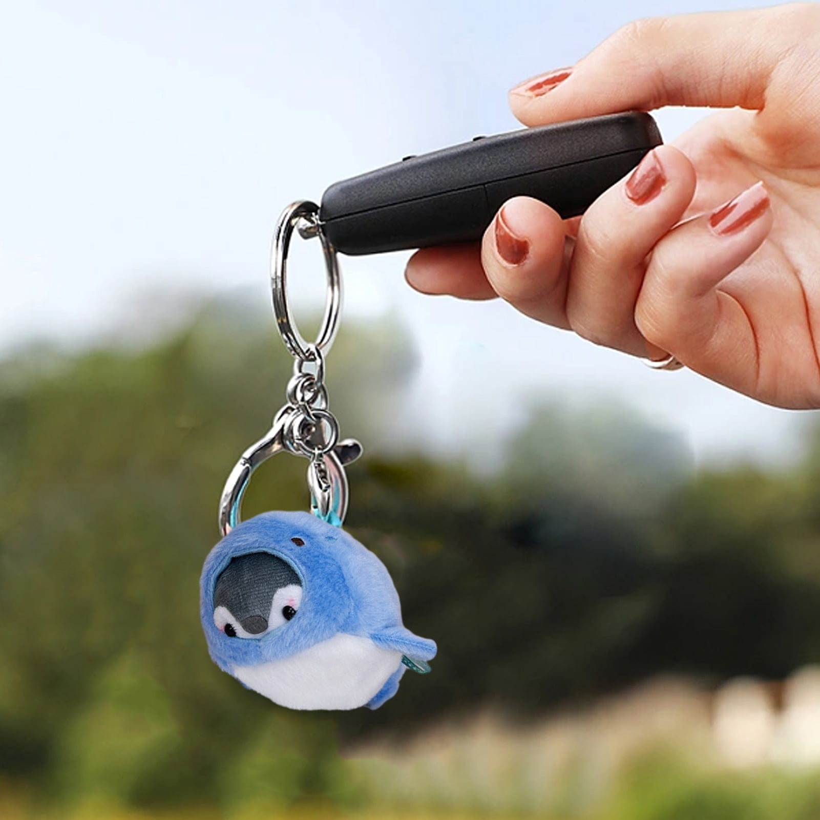 Eosunjian Keychain Pendant Decorative Plush Stuffed No Odor Stainless ...