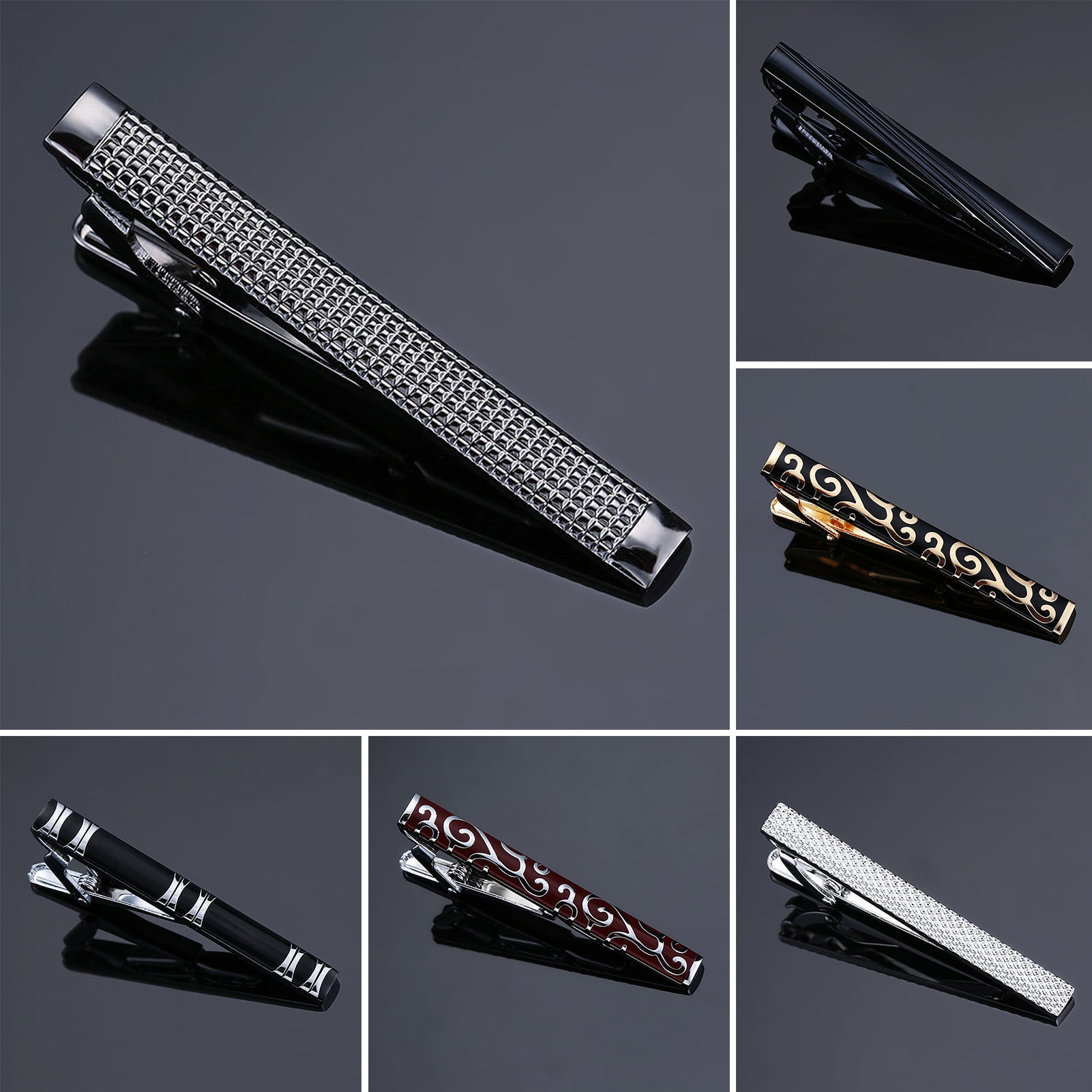 Eosunjian Men Tie Clip Fashion Pattern All Match Polished Accessory ...