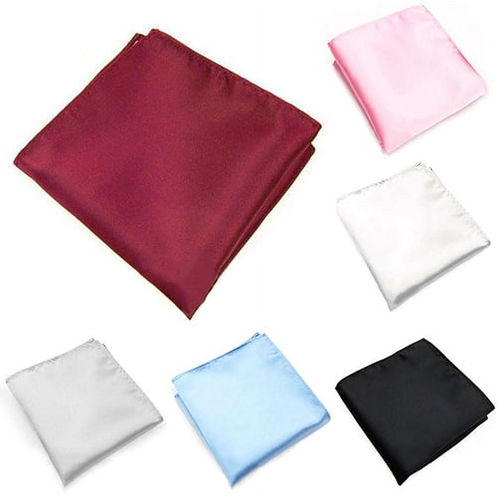 Eosunjian Men's Pocket Hanky Towel Plain Solid Color Wedding Party ...