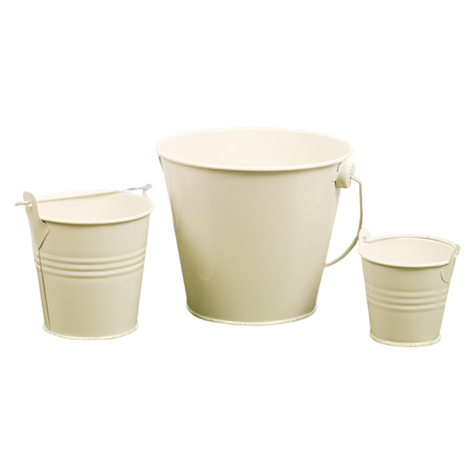 Eosunjian Mini Bucket Set 3pcs Miniature Tin Bucket Set 1/12 Scale ...
