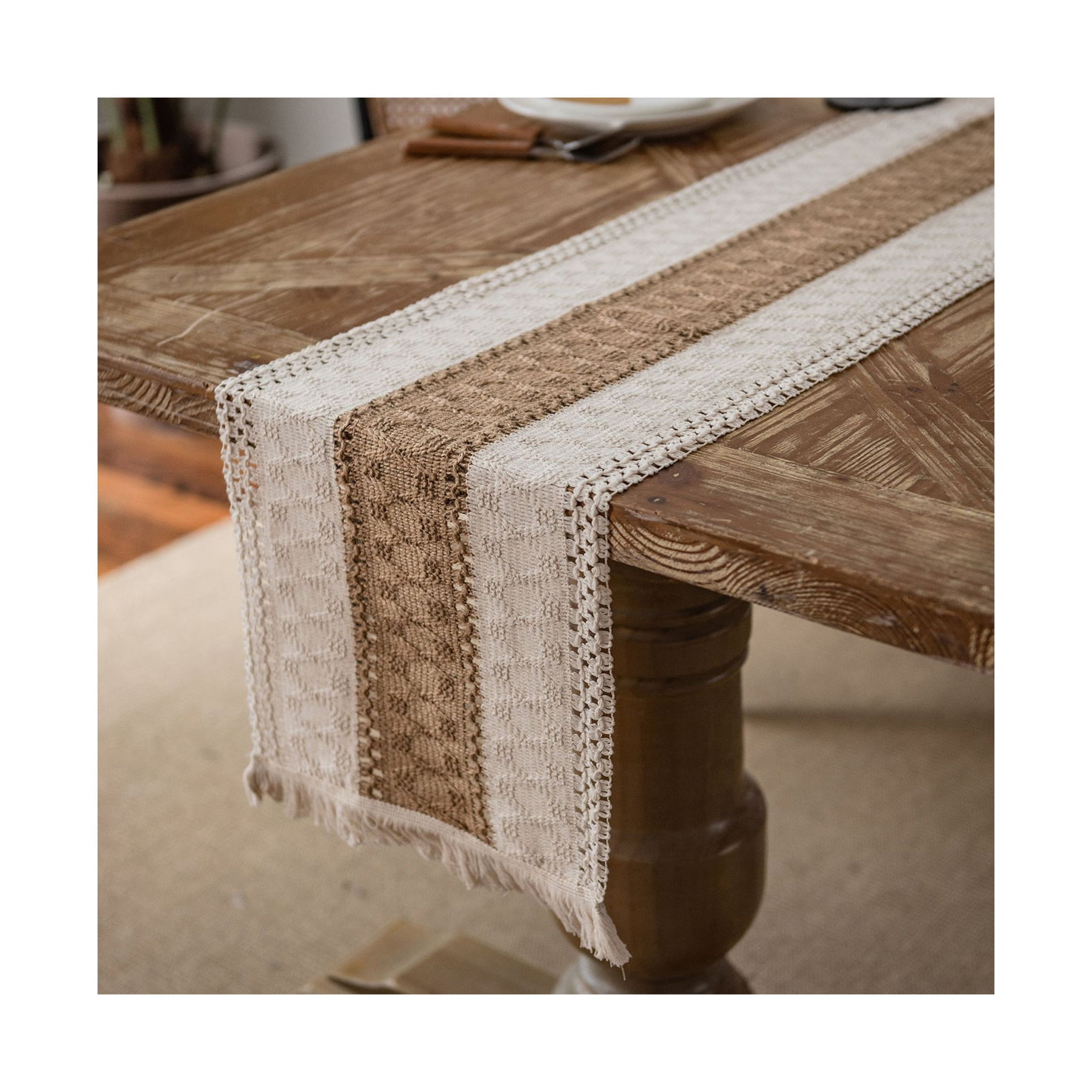 Eosunjian Reusable Lace Table Flag Table Flag with Tassel Decoration ...