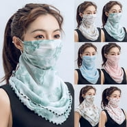 Neck Gaiter Face Cover UV Protection Balaclava Scarf Sunscreen ...