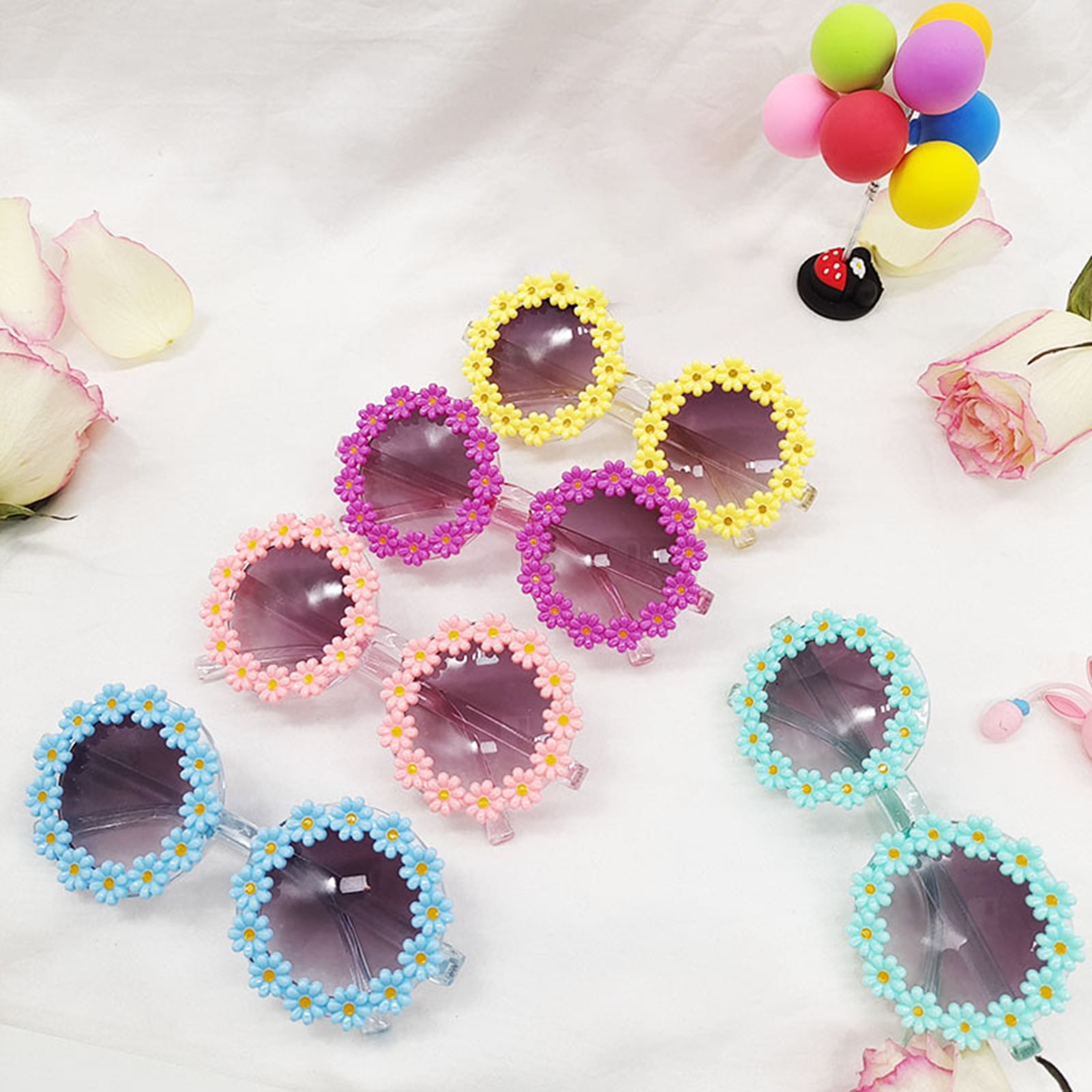 Eosunjian Sun Protection Kids Sunglasses Anti-UV Creative Round ...
