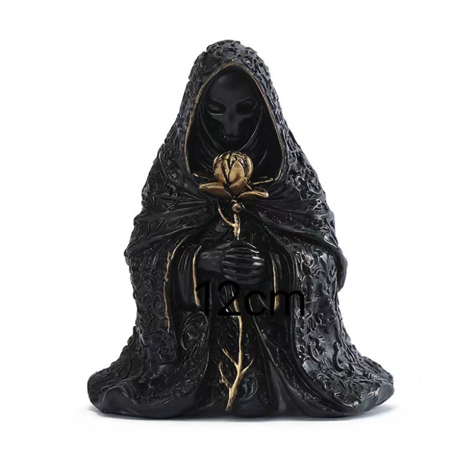 Eosunjian Vivid Facial Expressions Halloween Ornament Style Black Robe ...