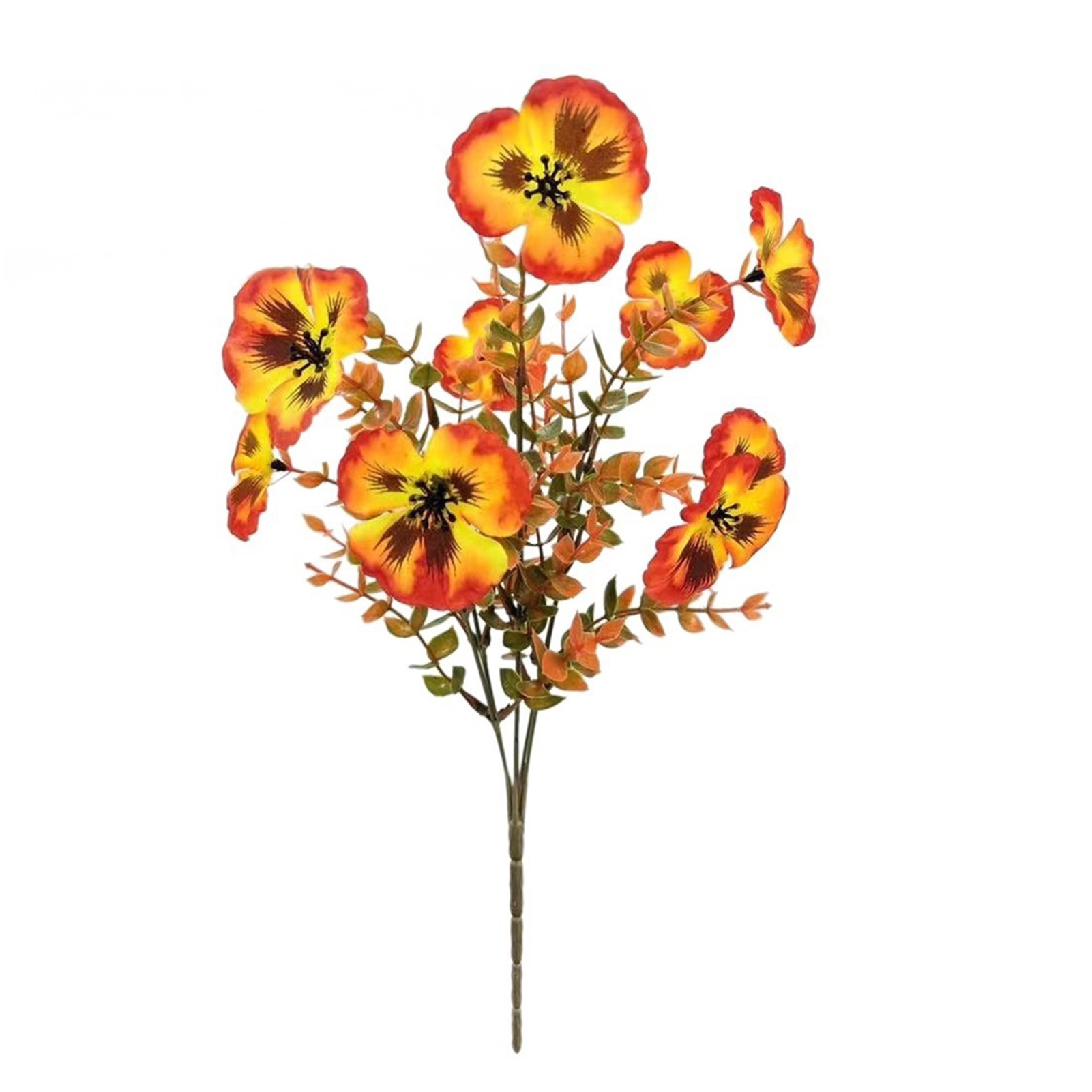 Eosunjian Vivid Realistic Faux Flowers Artificial Pansy Flowers with ...