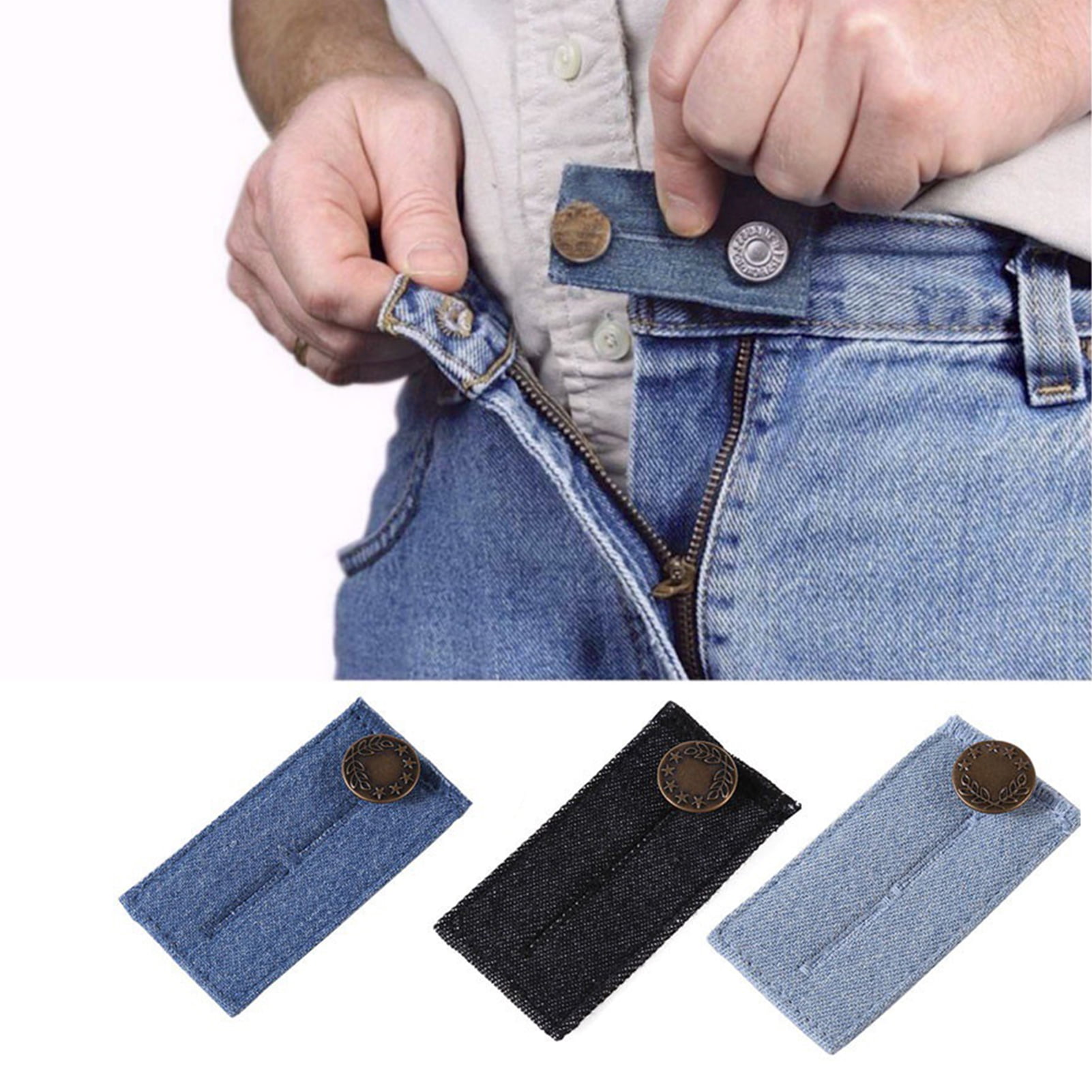 Eosunjian Waist Extension Buckle Button Adjustable Denim Extended ...
