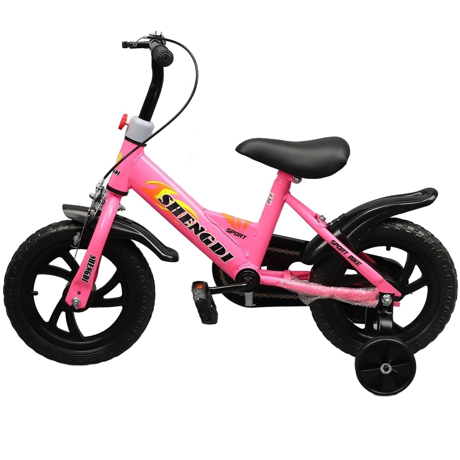 Eotvia 12 inch Kids Bike with Training Wheels, Children Bike with Handlebar, Kids Bicycle for ...