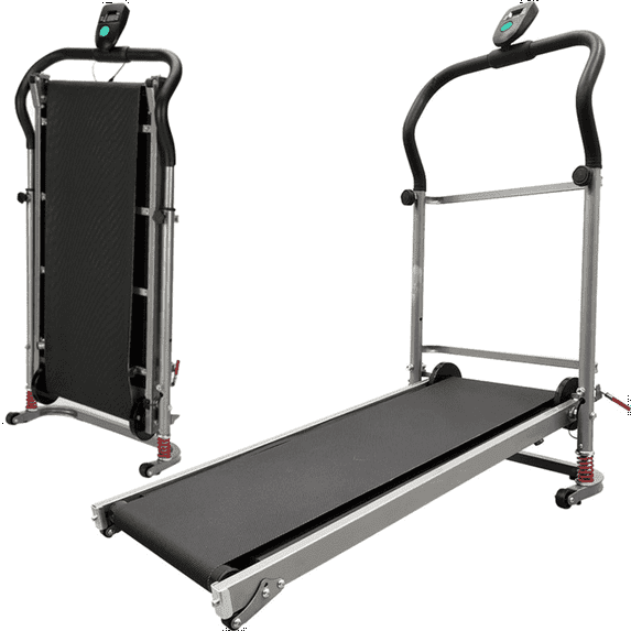 EOTVIA Manual Treadmill, Non Electric Treadmill With Flywheels ...