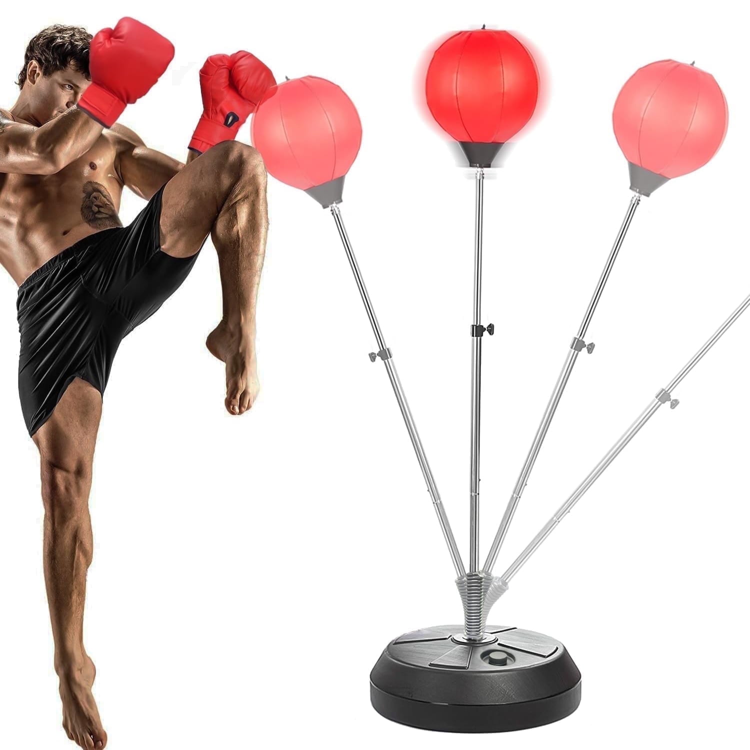 Eotvia Punching Bag for Adults, Freestanding Boxing Set with Gloves, 55 ...