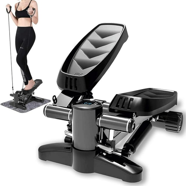 Eotvia Steppers for Exercise, Portable Mini Stepper with Resistance ...