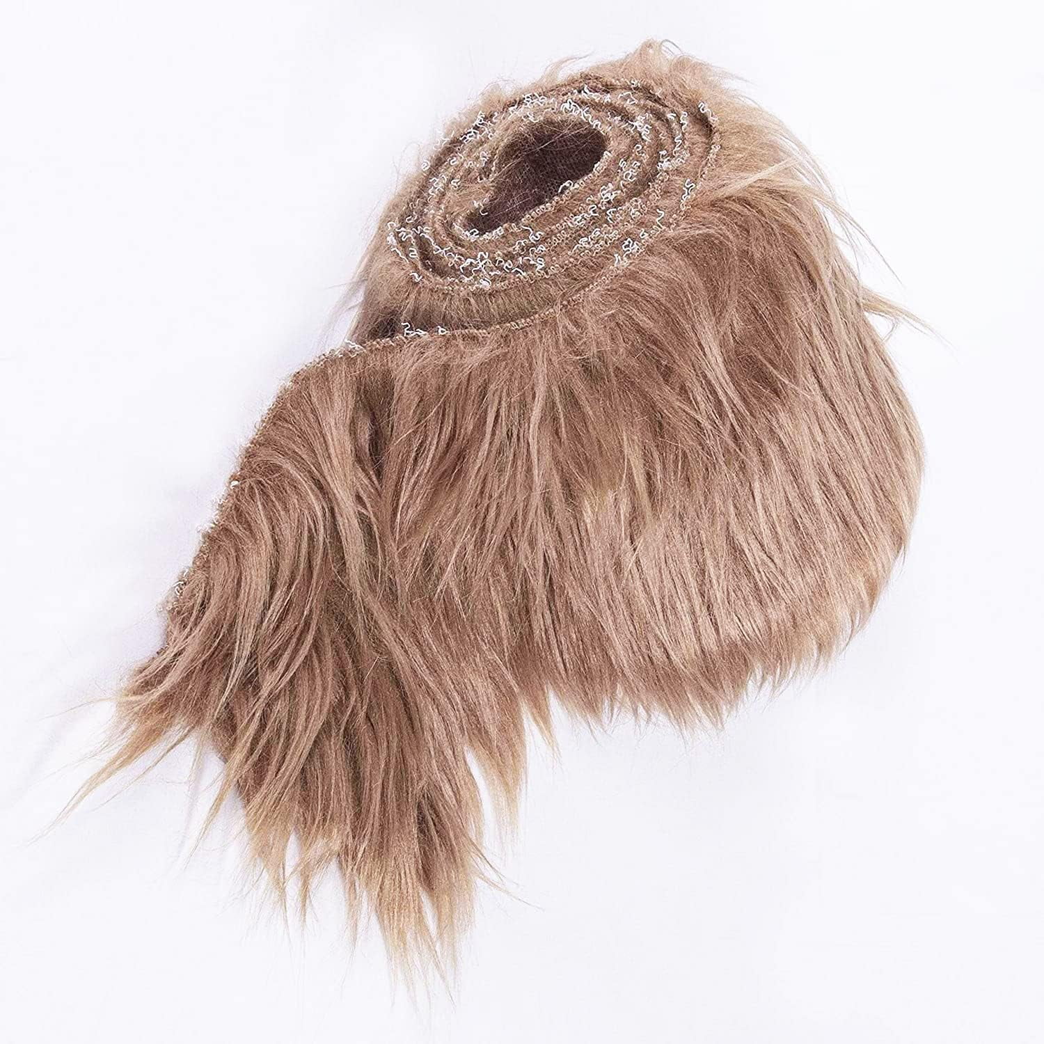Faux Fur Yarn CABODYALS 2M White Faux Fur Ribbon Thick Chenille Stems ...
