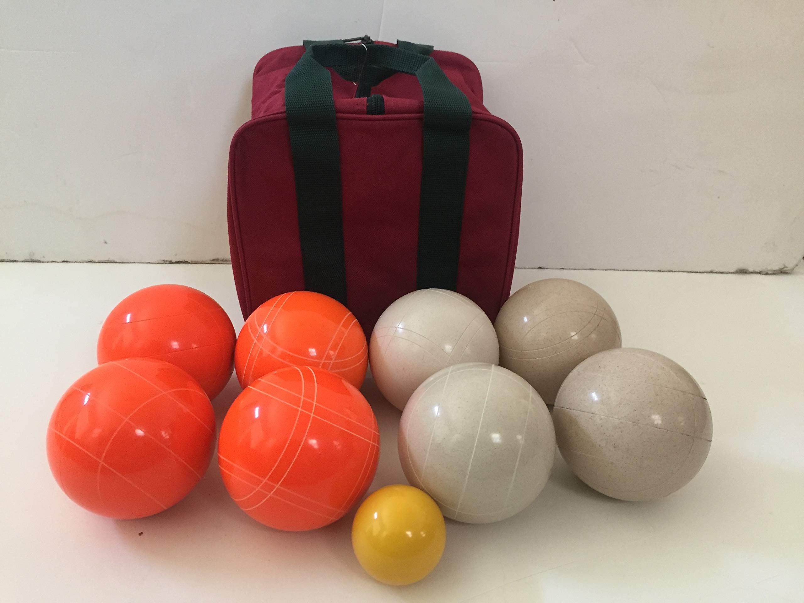 Epco (3 of 22) Bocce Set -110mm Orange and White Balls - Walmart.com
