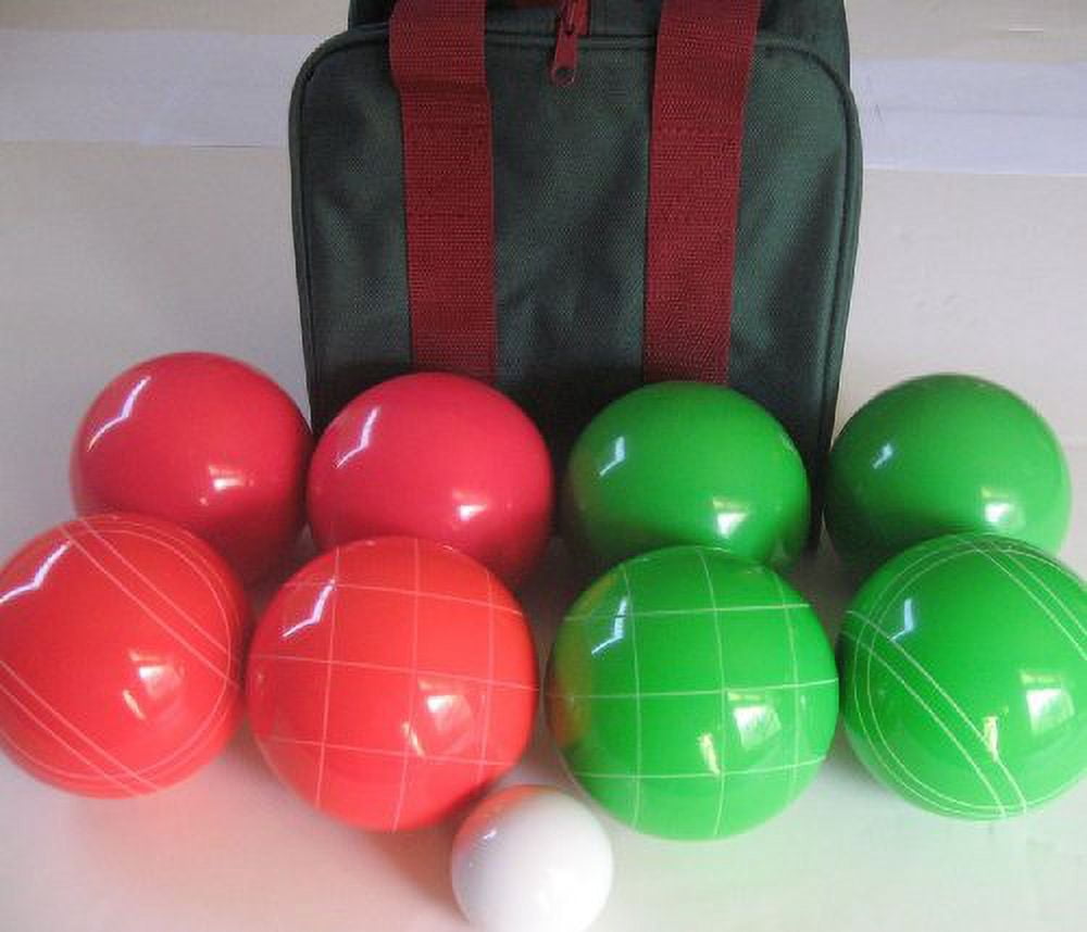 Epco New Listing (2 of 22) Bocce Set - 110mm Light Red and Green Balls ...