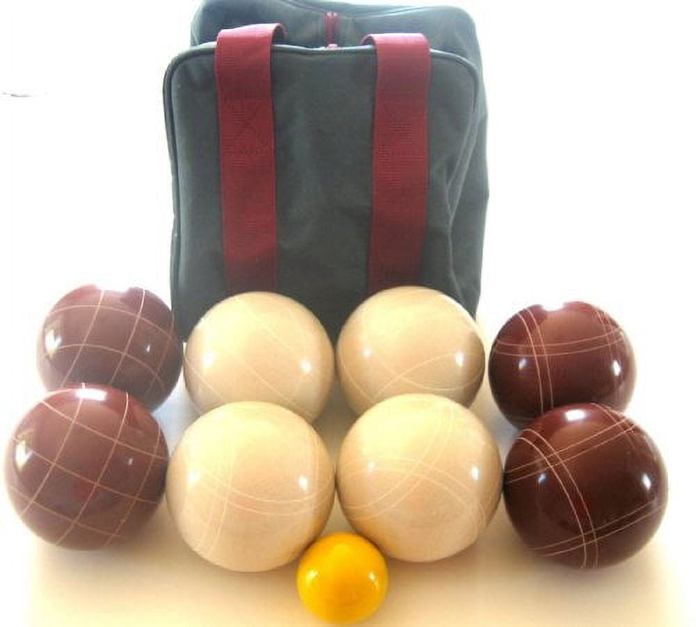 Epco Tournament Set, Red and White Bocce Balls - 110mm. Bag Included ...