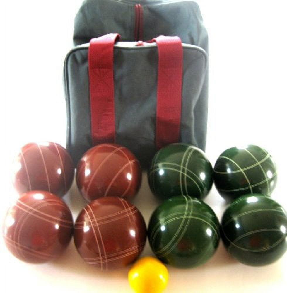 Epco Tournament Set - 107mm Red and Green Bocce Balls with Nylon ...