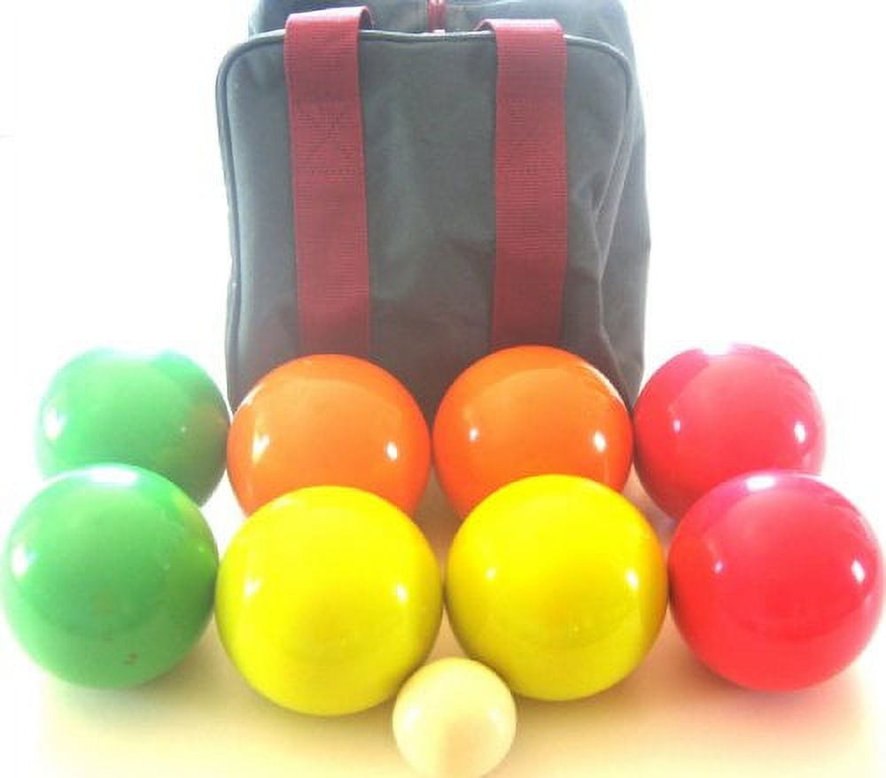 Epco Tournament Set, with Stripes - 110mm Glo Bocce Balls with Nylon ...