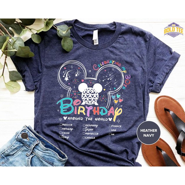 Epcot Birthday Shirt, Magic Kingdom Birthday Shirt, Epcot Theme Park T ...