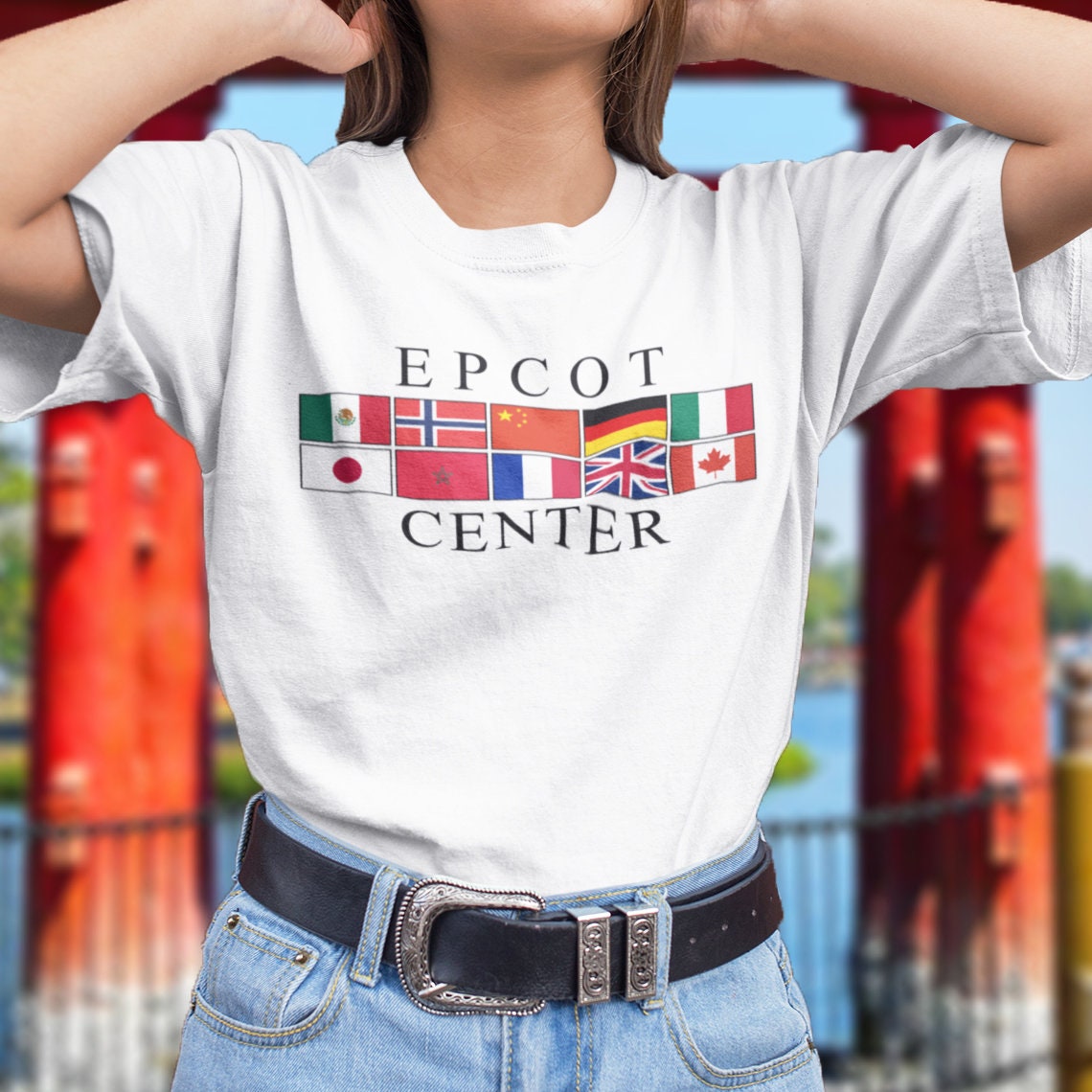 Epcot Center World Flags T-Shirt - Walmart.com