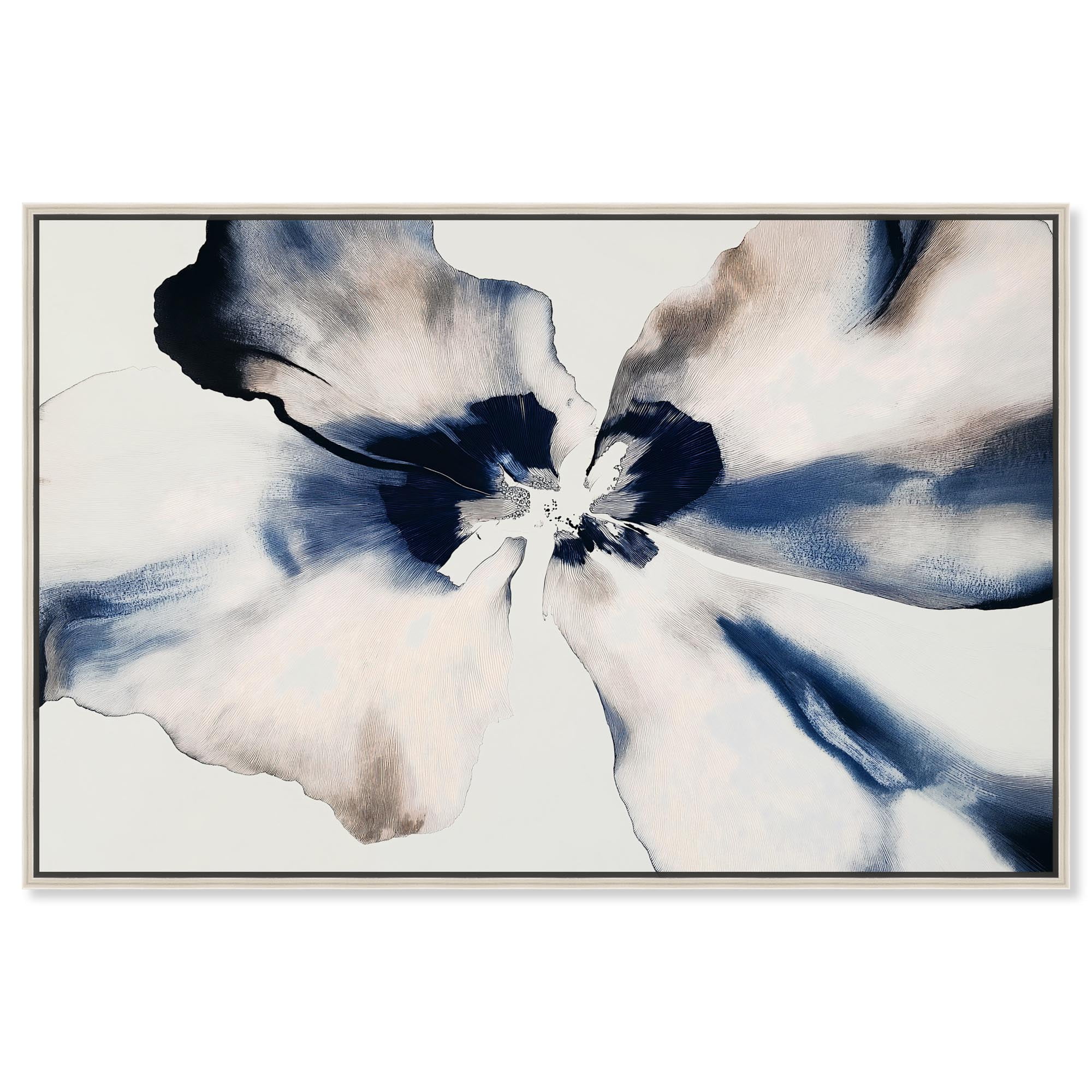 Ephemeral Beauty Canvas Modern Abstracts by Art Remedy, Silver Frame ...