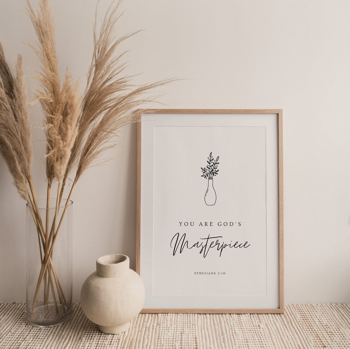 Ephesians 2:10 You Are God Masterpiece Christian Prints Nursery Wall ...