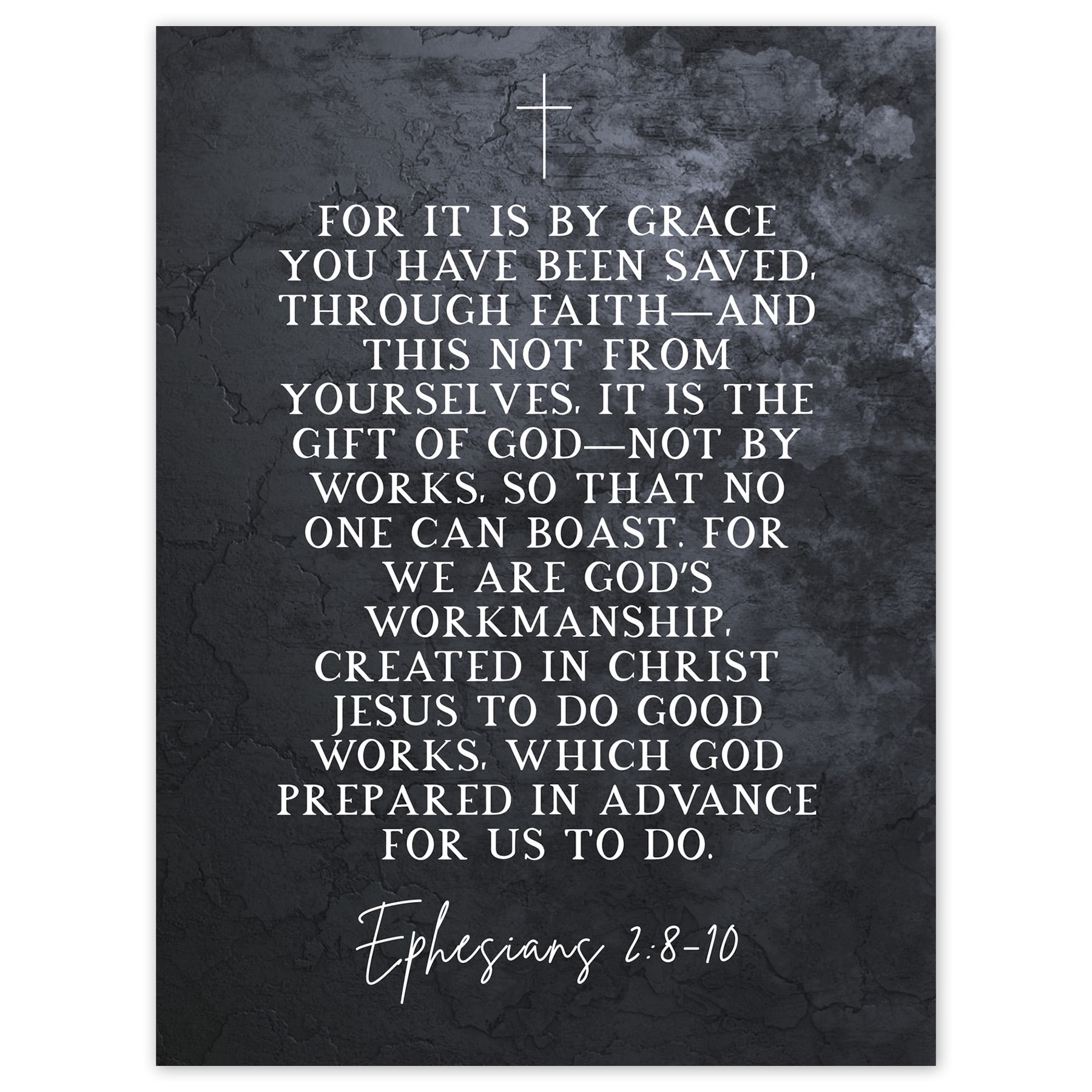 Ephesians 2:8-10 Saved Through Faith Gift Of God Created In Jesus Christian Bible Verse Quote ...