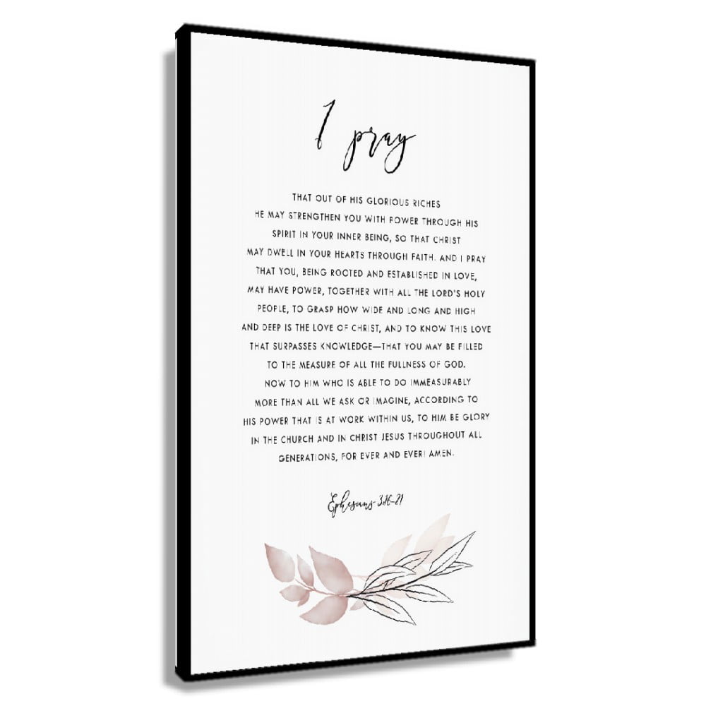 Ephesians 3 16-21 Scripture Wall Art, Printable Wall Art, Bible Verse ...