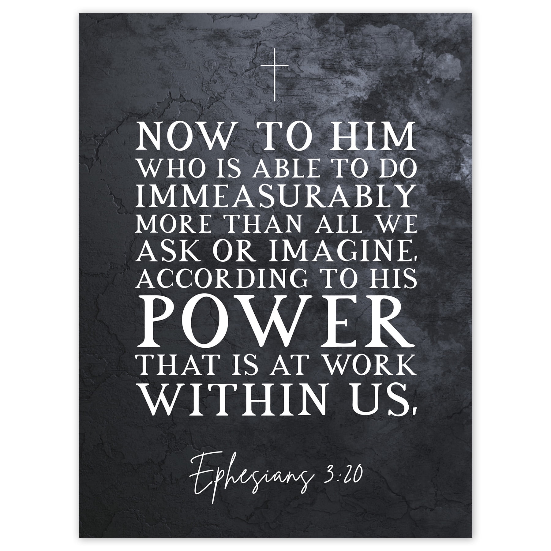 Ephesians 3:20 His Power At Work Within Us Christian Bible Verse Quote ...