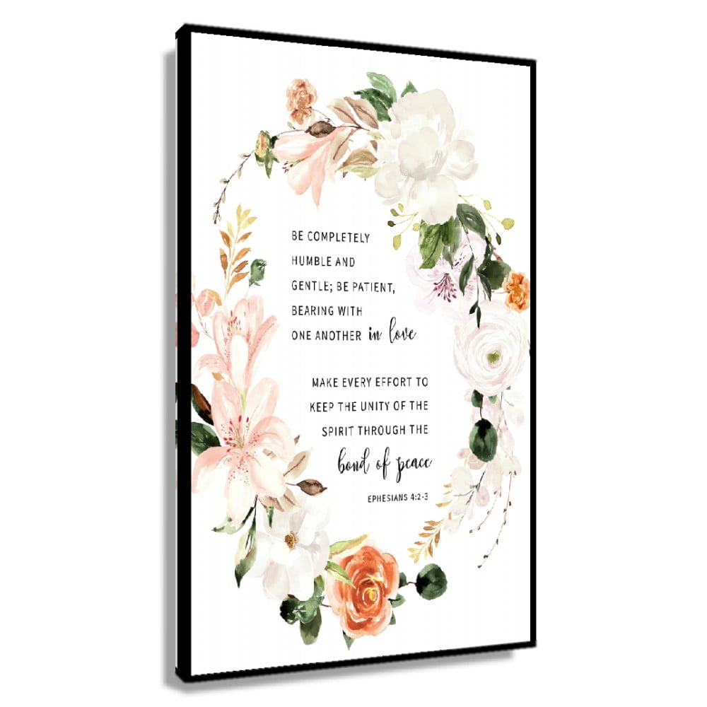 Ephesians 4 2-3 Be Completely Humble Bible Verse Wall Art, Printable ...