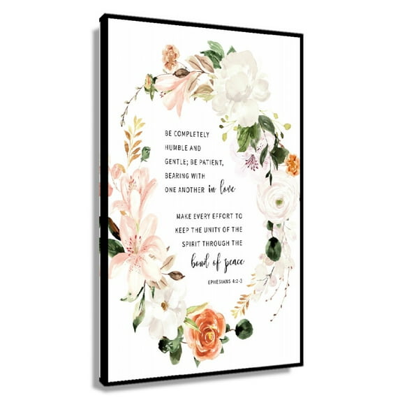 Ephesians 4 2-3 Be Completely Humble Bible Verse Wall Art, Printable ...