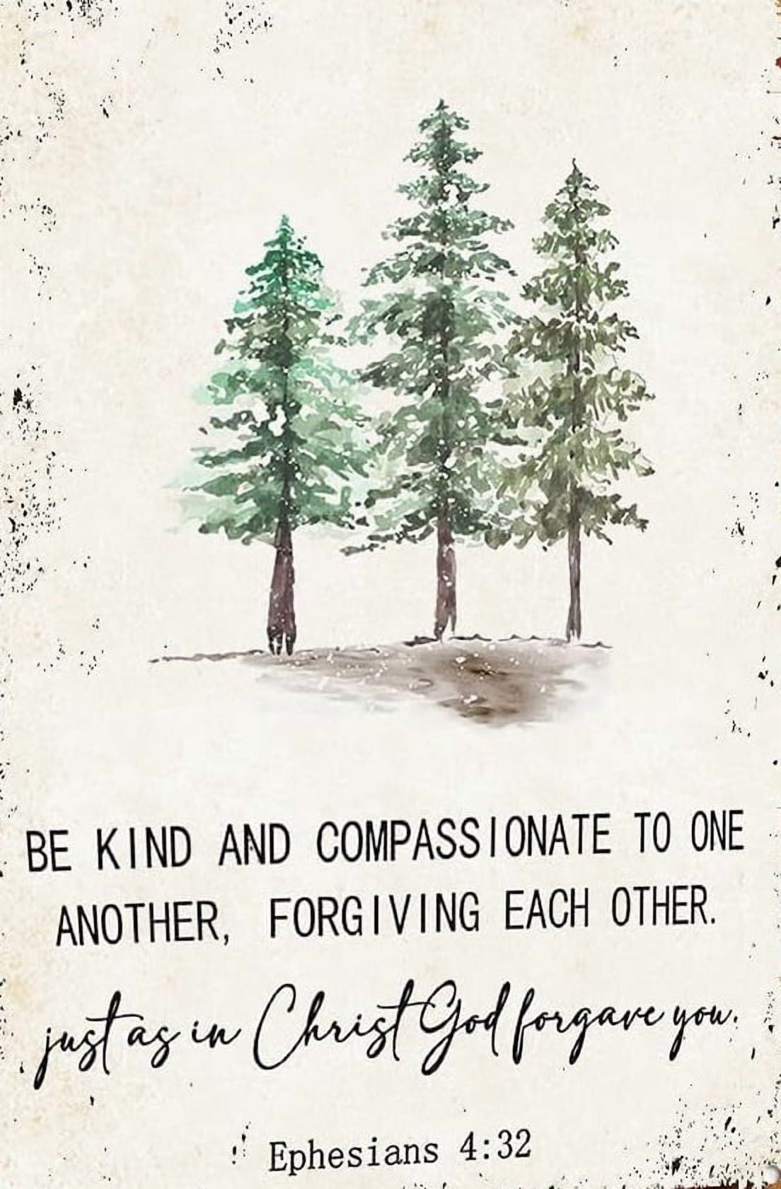 Ephesians 4 32,bible Verse Wall Art,christian Gift,scripture Print,be ...