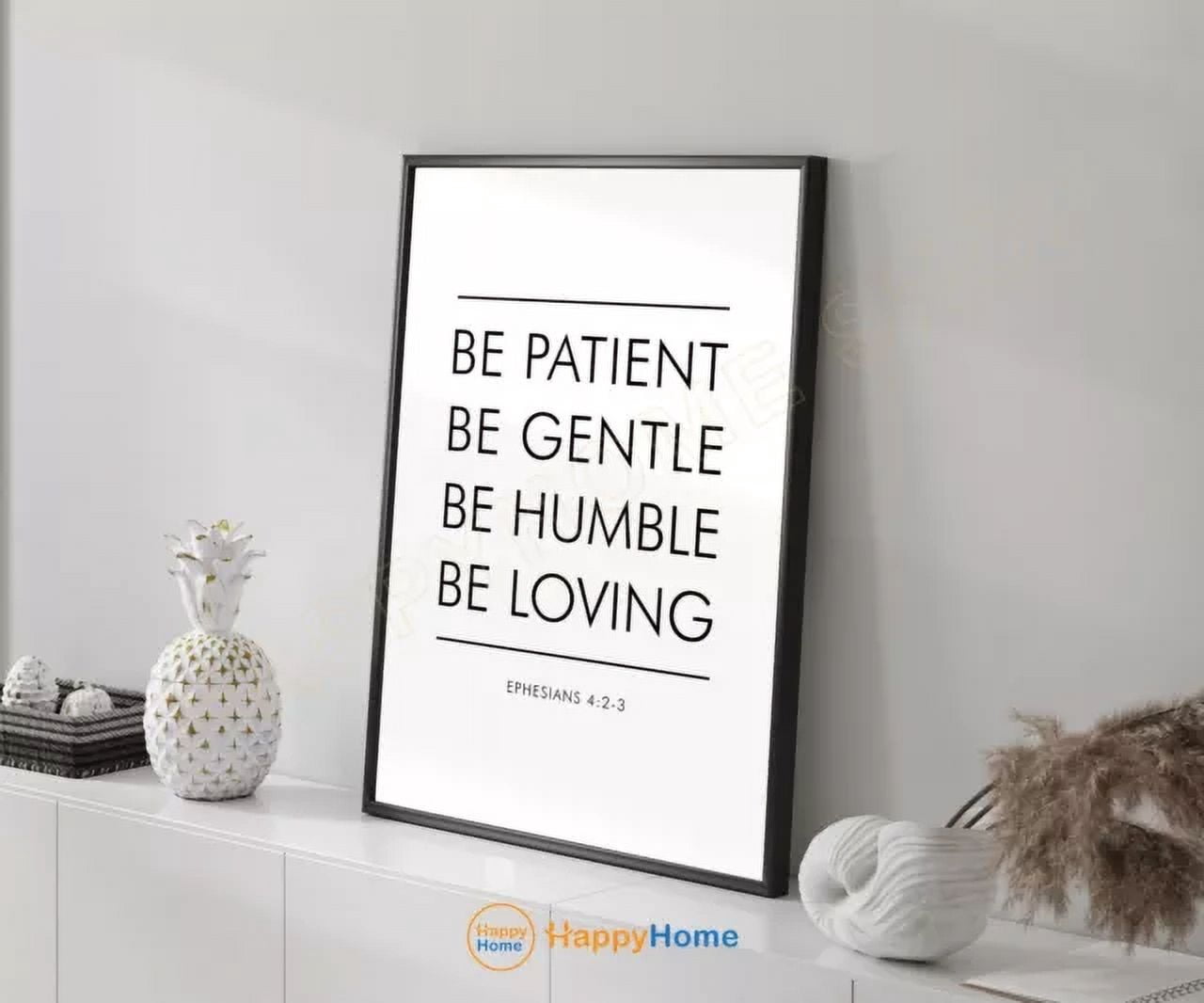 Ephesians 42-3 Bible Verse Print Scripture Wall Art Christian Home ...