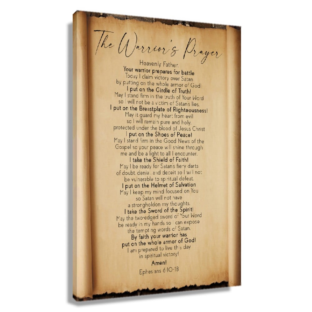 Ephesians 6 10–18 Bible Verse Wall Art Vintage Scripture Posters Poster ...
