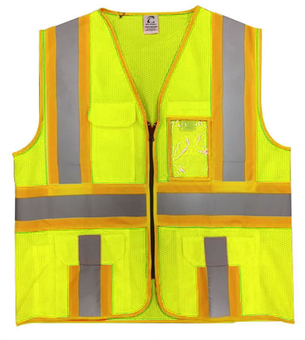 Epic Adult Deluxe Reflective Zip Front Safety Vest,11-Pockets - Walmart.com
