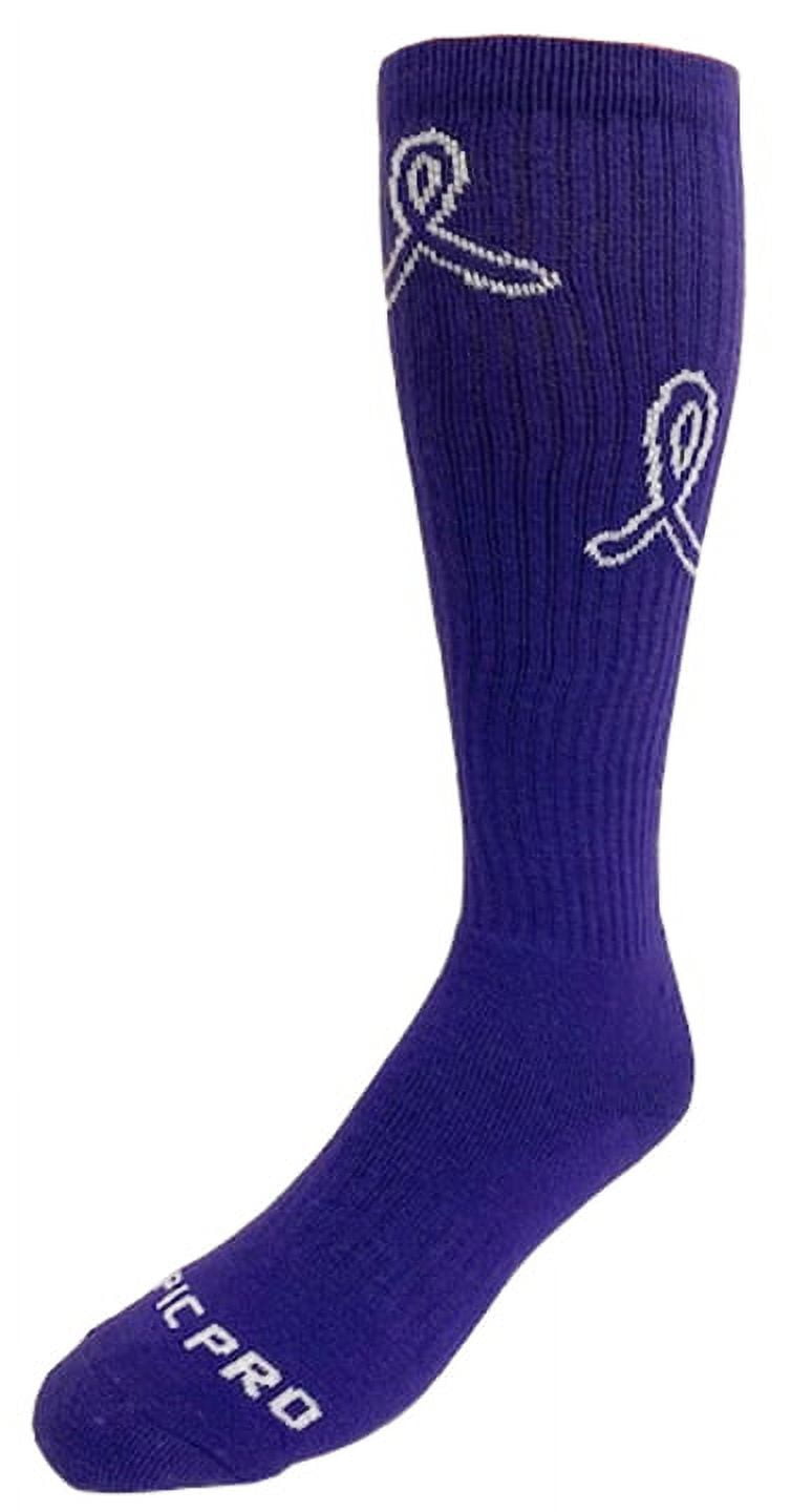 Epic Adult Pancreatic Cancer Awareness, Purple Ribbon Design Knee-High ...