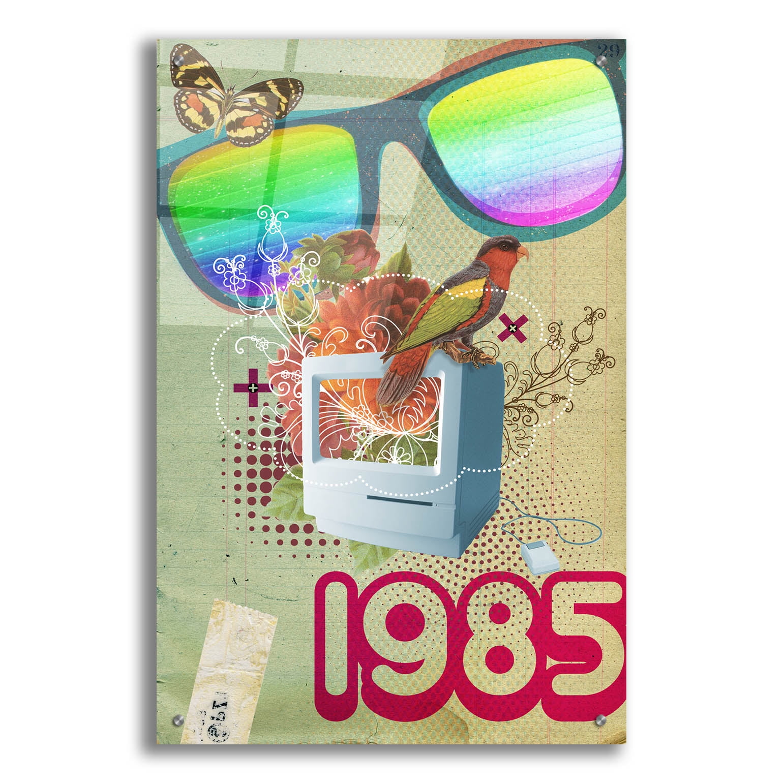 Epic Art '1985' by Elo Marc, Acrylic Glass Wall Art, 24"x36" - Walmart.com