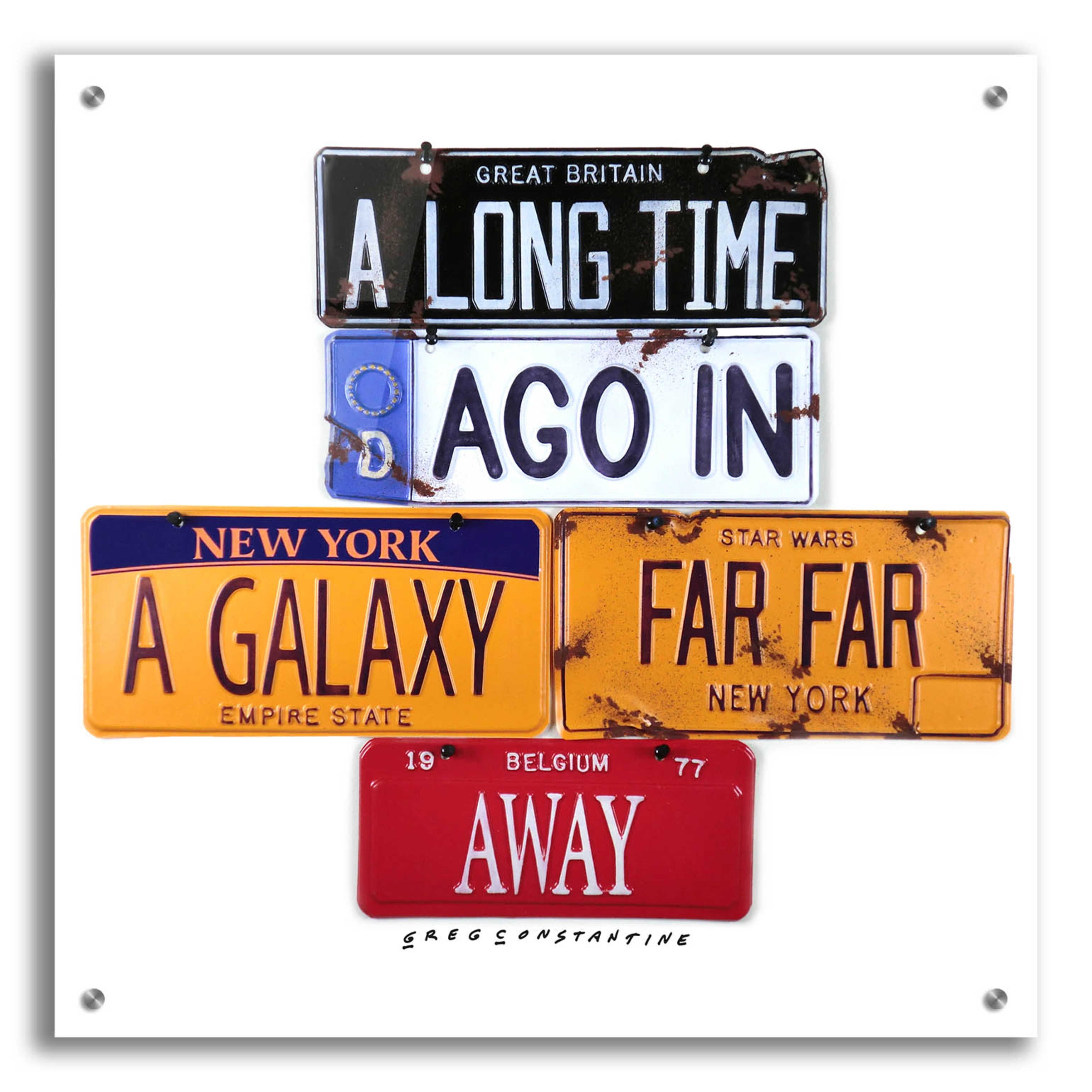 Epic Art 'A Long Time Ago' by Gregory Constantine, Acrylic Glass Wall ...