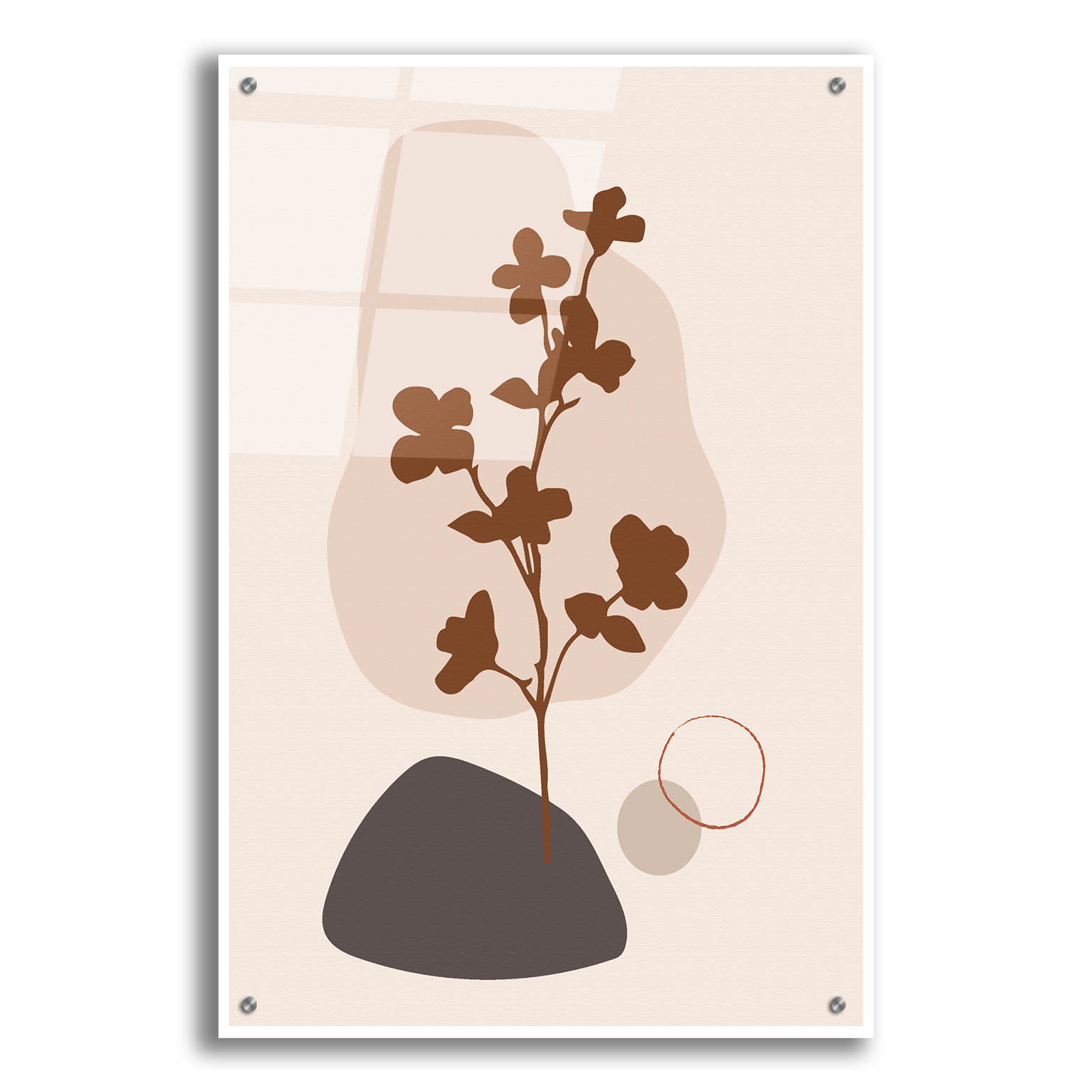 Epic Art 'Abstract Minimal Flourish Tree' by Sabrina Balbuena, Acrylic ...