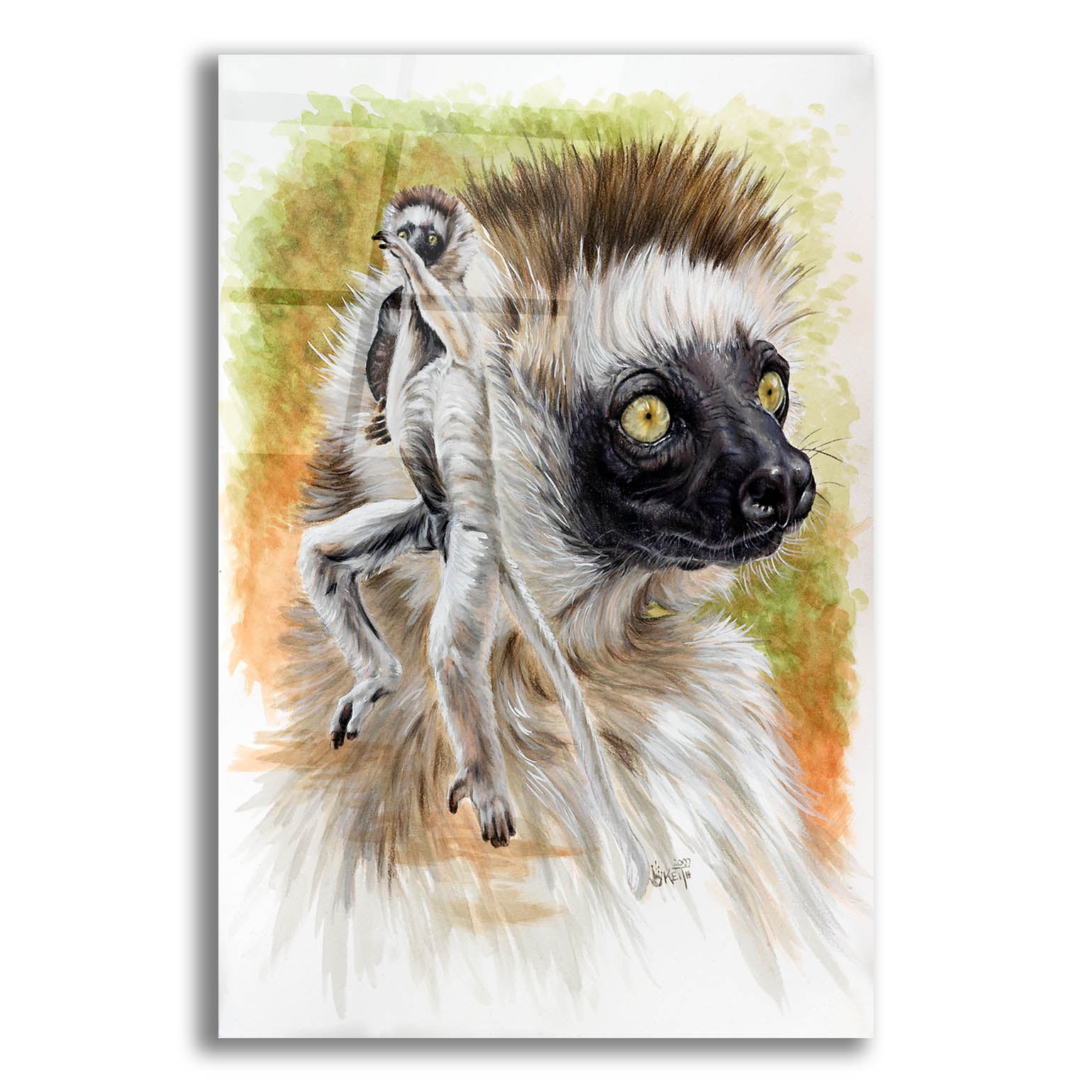 Epic Art 'Agile' by Barbara Keith, Acrylic Glass Wall Art, 16"x24 ...