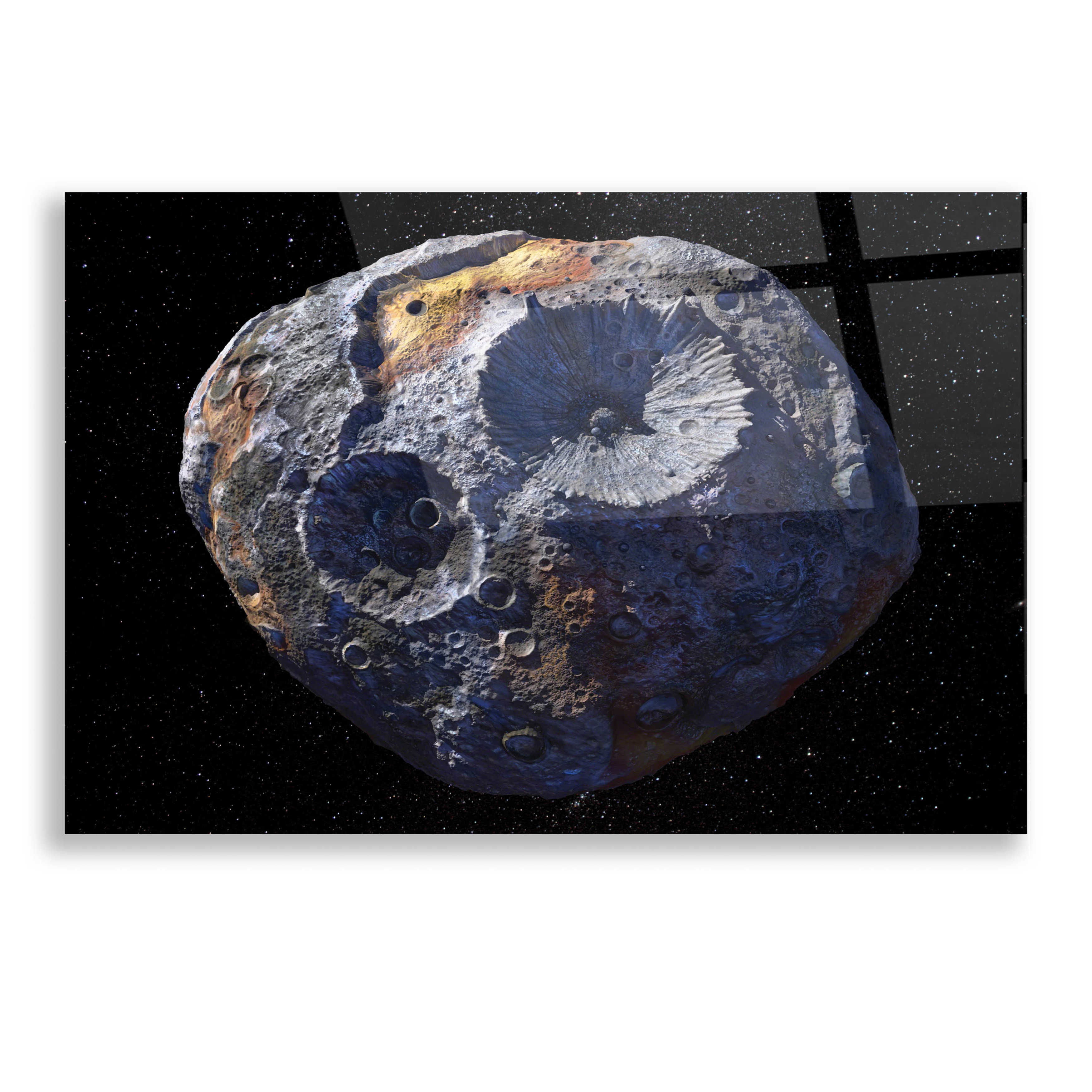 Epic Art 'Asteroid,' Acrylic Glass Wall Art, 16"x12" - Walmart.com