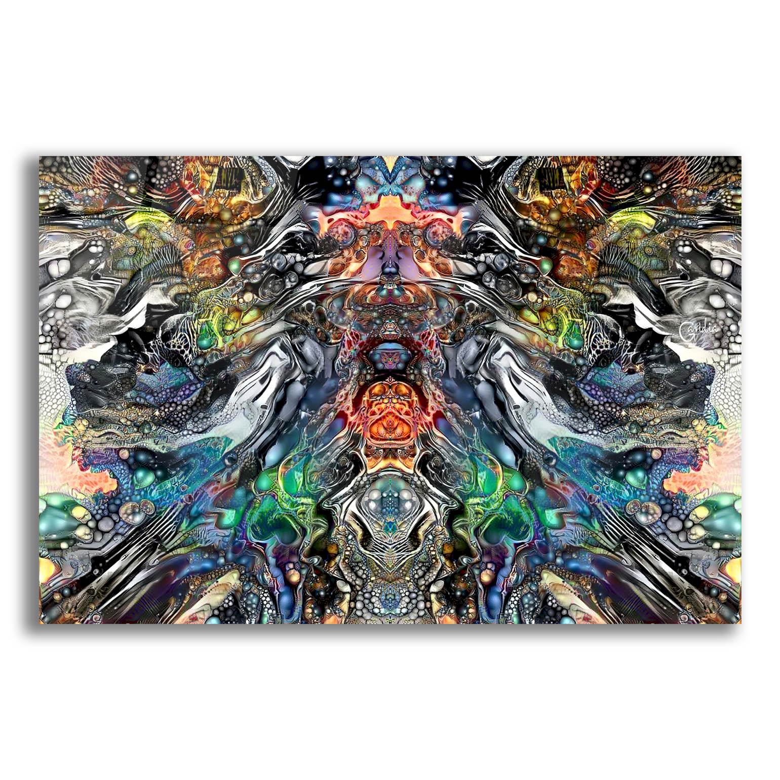 Epic Art 'At The Bottom Of The Cenote' by Pedro Gavidia, Acrylic Glass ...