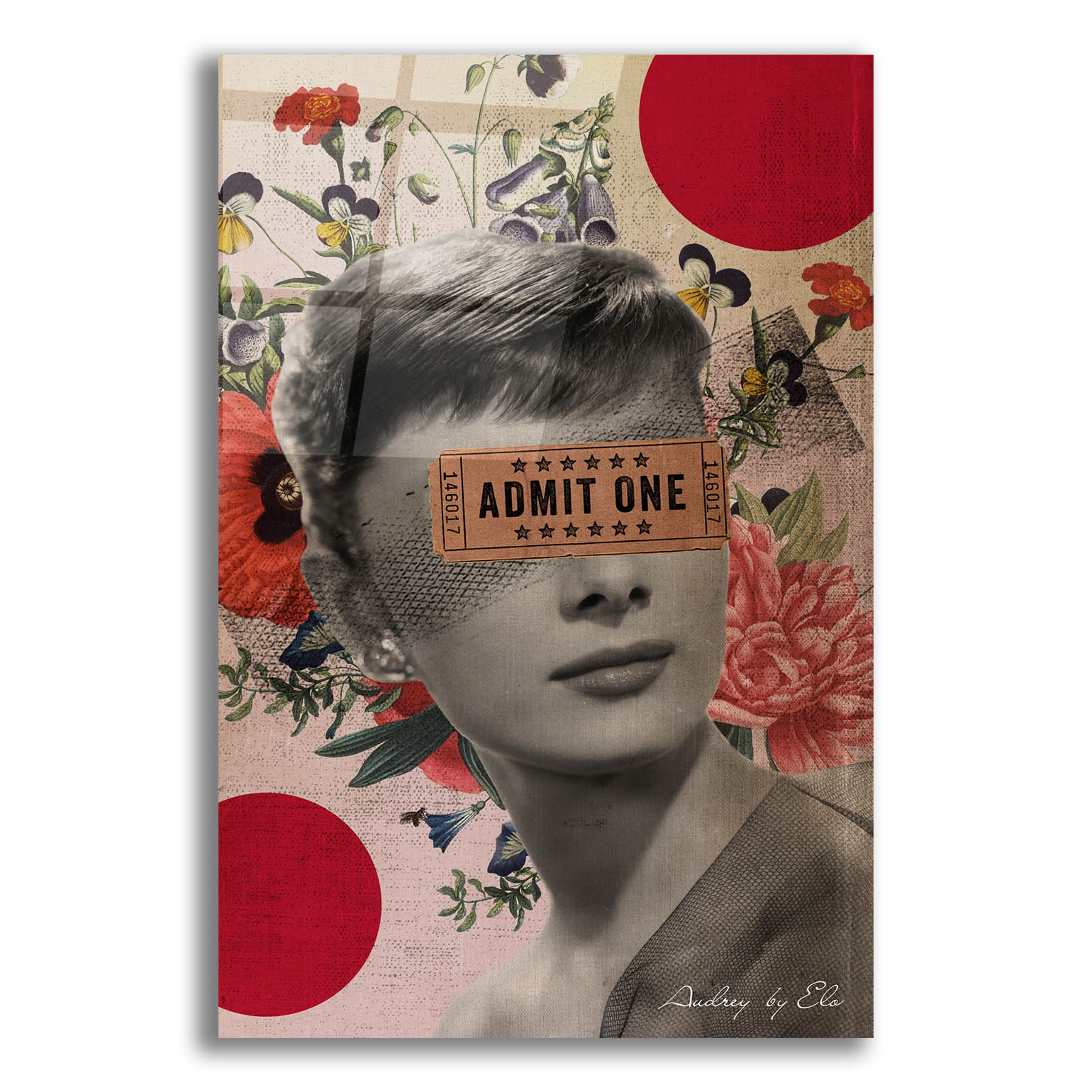 Epic Art 'Audrey' by Elo Marc, Acrylic Glass Wall Art, 16"x24 ...