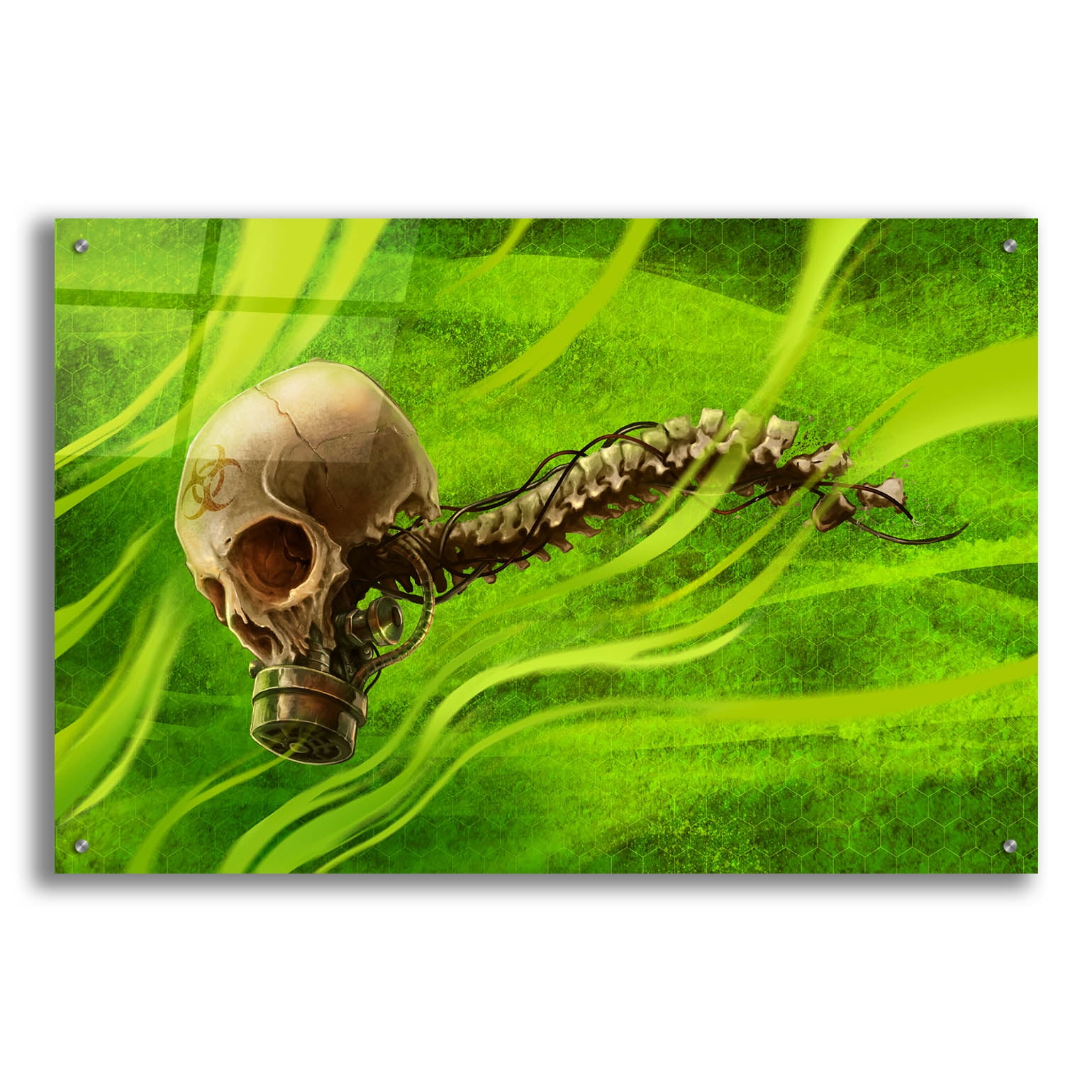 Epic Art 'Biohazard' by Flyland Designs, Acrylic Glass Wall Art, 36"x24 ...