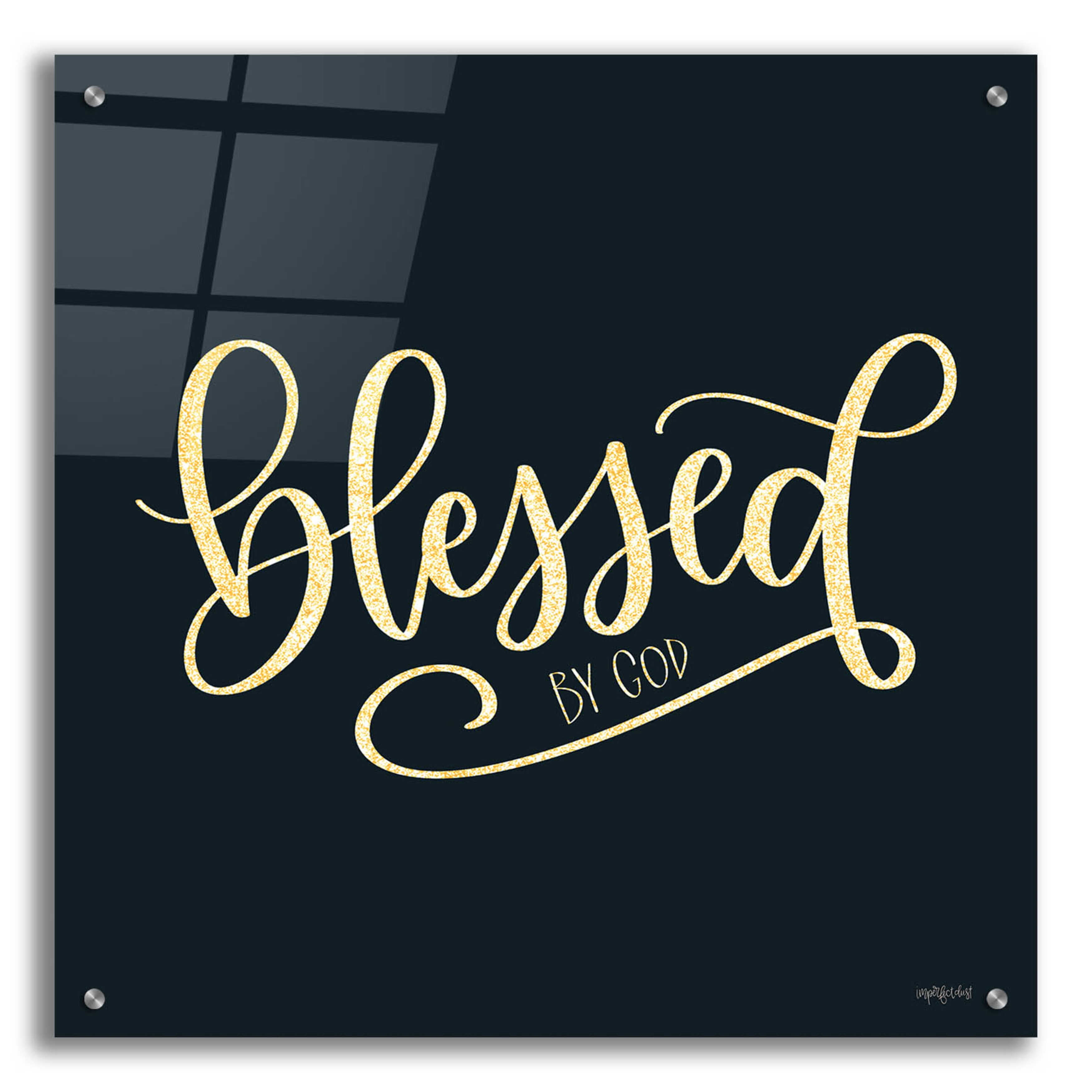 Epic Art 'Blessed By God' by Imperfect Dust, Acrylic Glass Wall Art, 24 ...