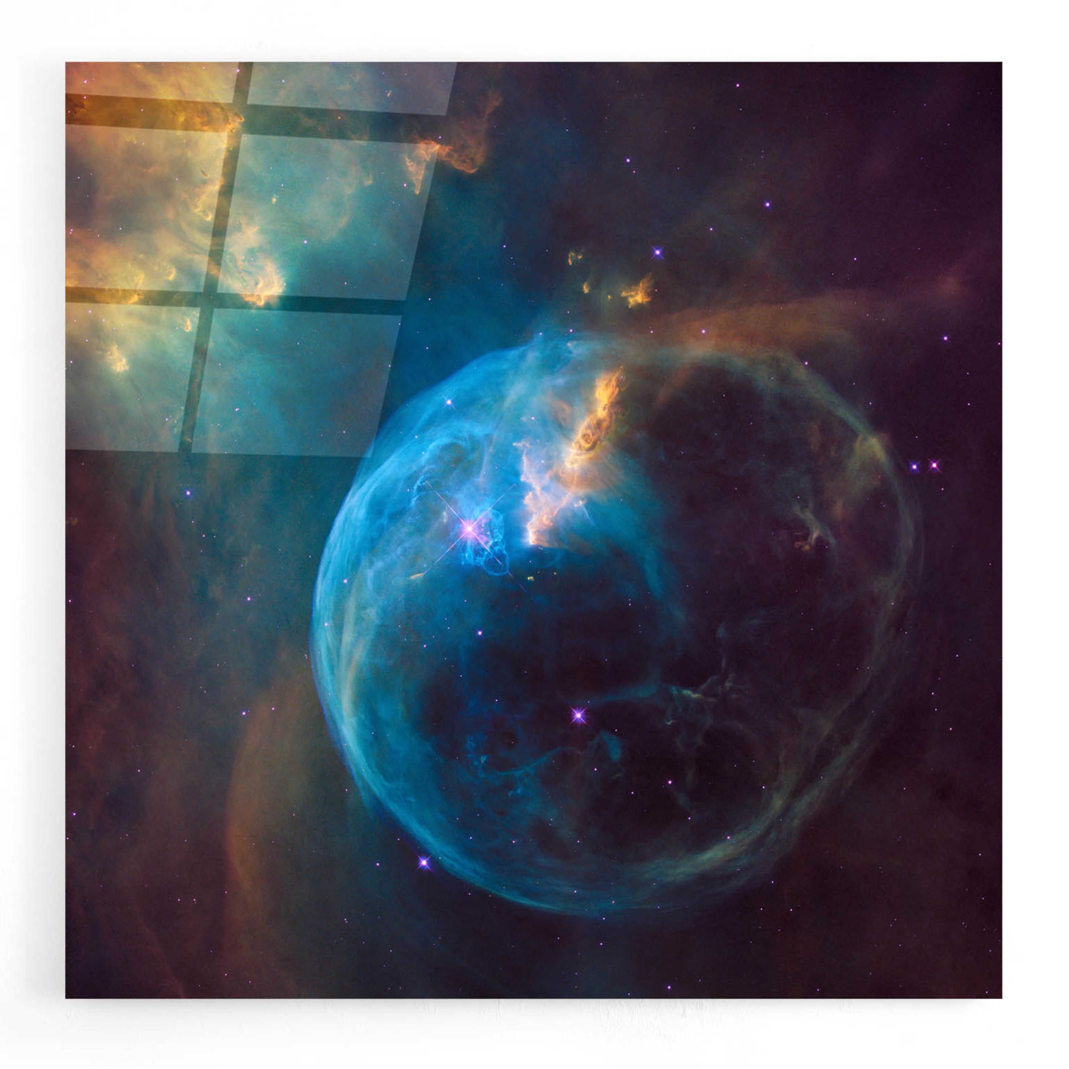 Epic Art 'Bubble Nebula' Hubble Space Telescope Acrylic Glass Wall Art ...