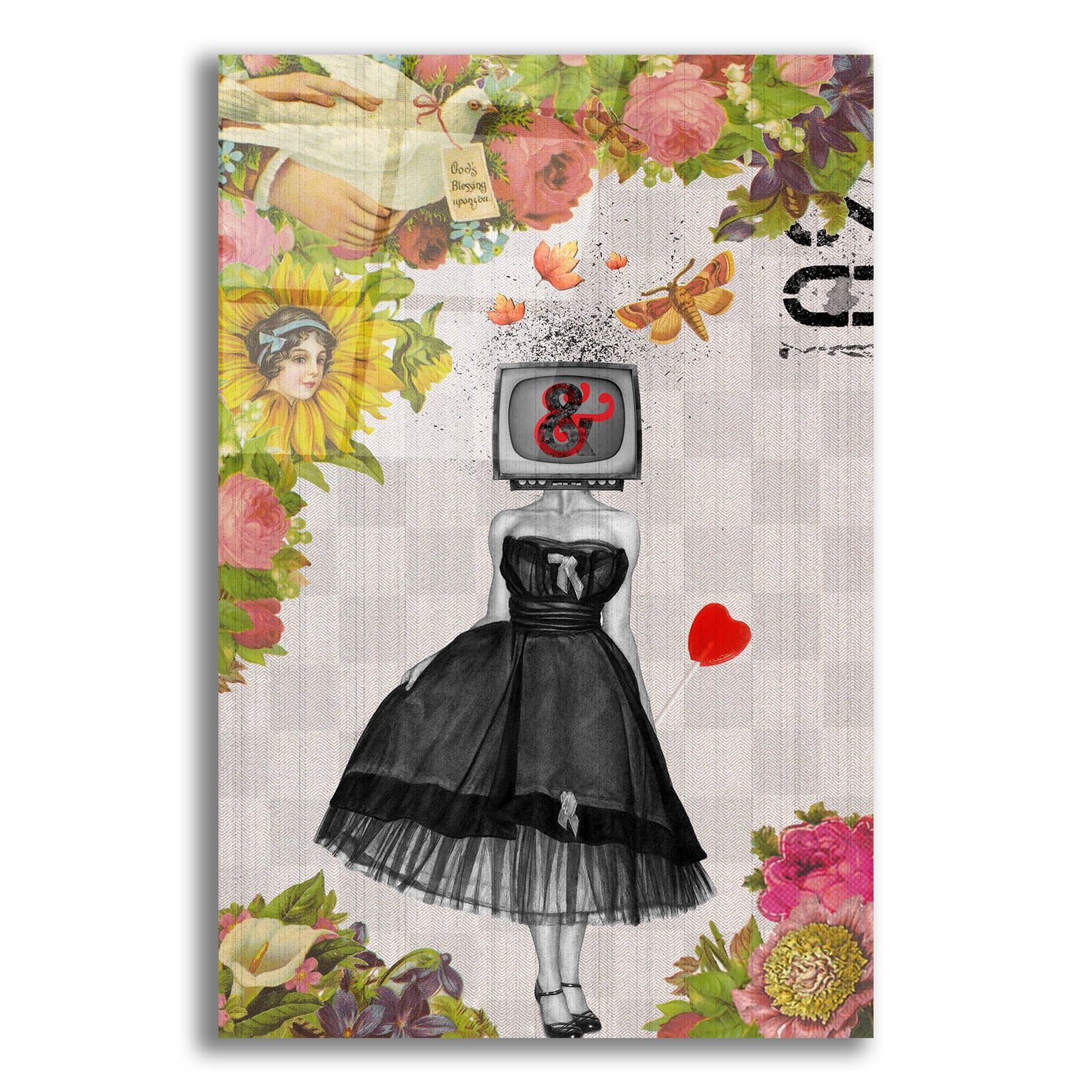 Epic Art 'Candy Girl' by Elo Marc, Acrylic Glass Wall Art, 12"x16 ...