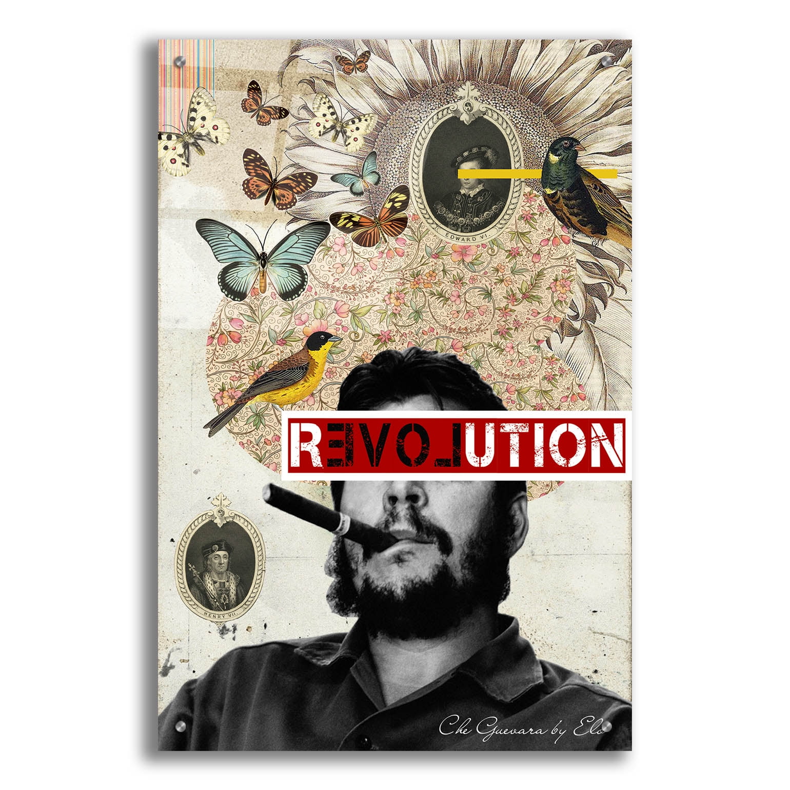 Epic Art 'Che' by Elo Marc, Acrylic Glass Wall Art, 24"x36" - Walmart.com
