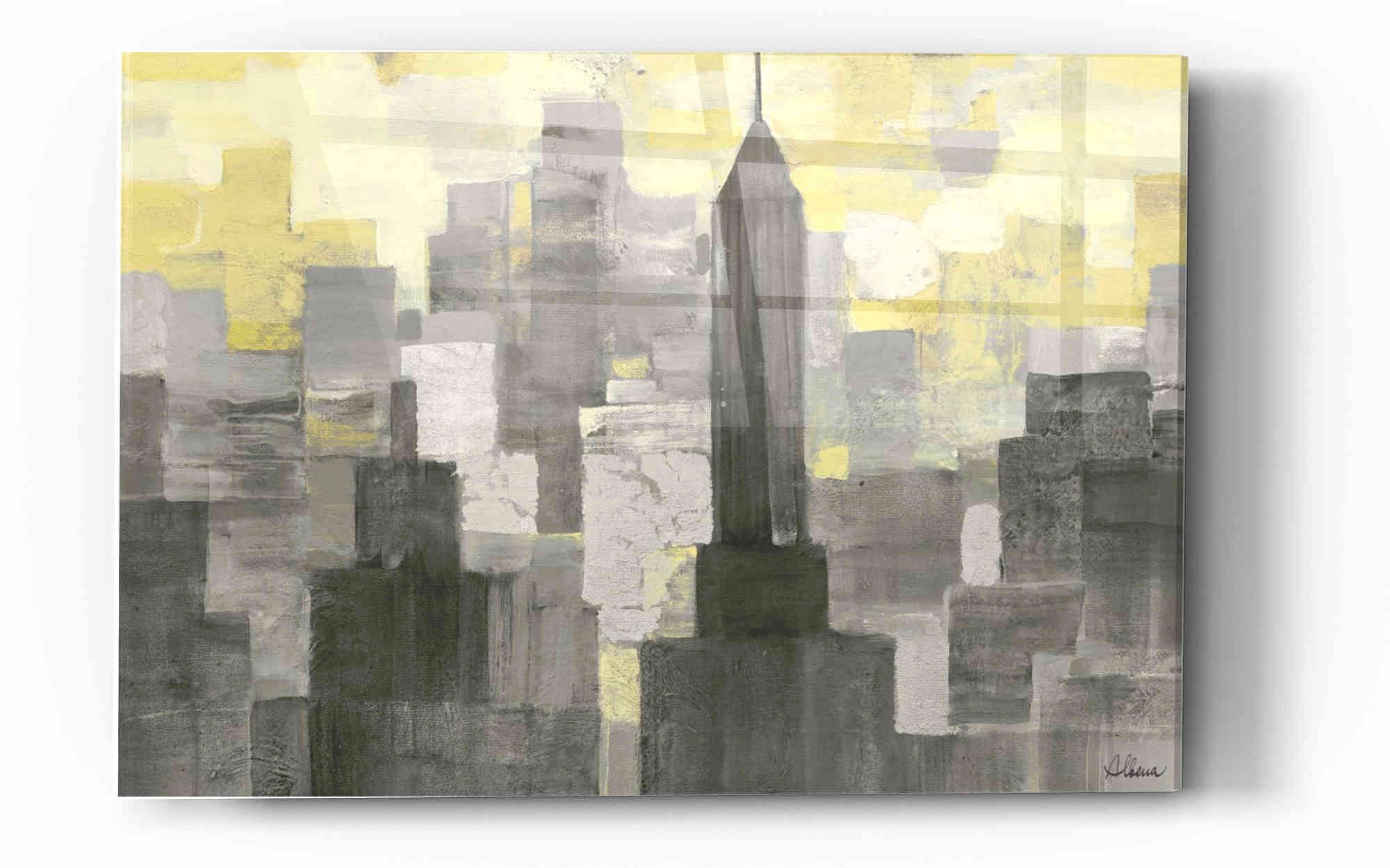 Epic Art 'City Blocks Neutral' by Albena Hristova, Acrylic Glass Wall ...