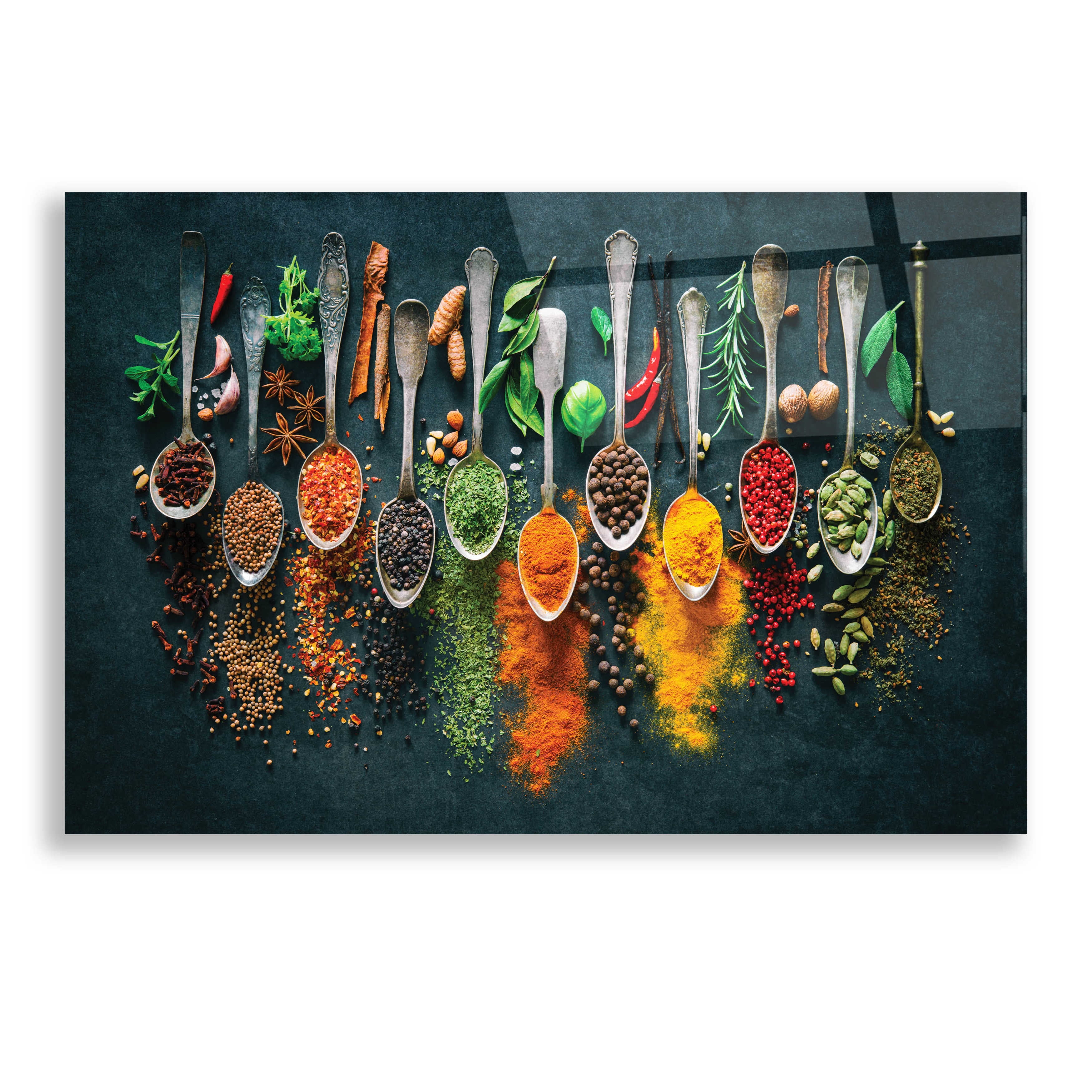 Epic Art 'Colorful Spices,' Acrylic Glass Wall Art, 24"x16" - Walmart.com