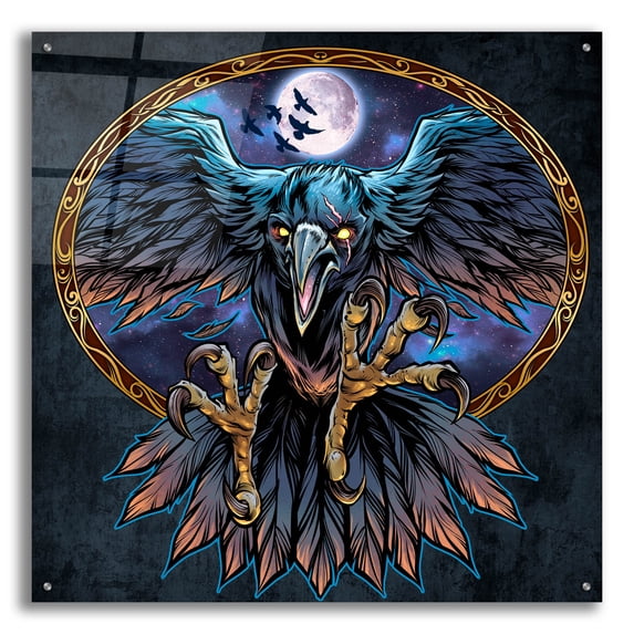 Epic Art 'Corax Russ Logo Design' by Flyland Designs, Acrylic Glass ...