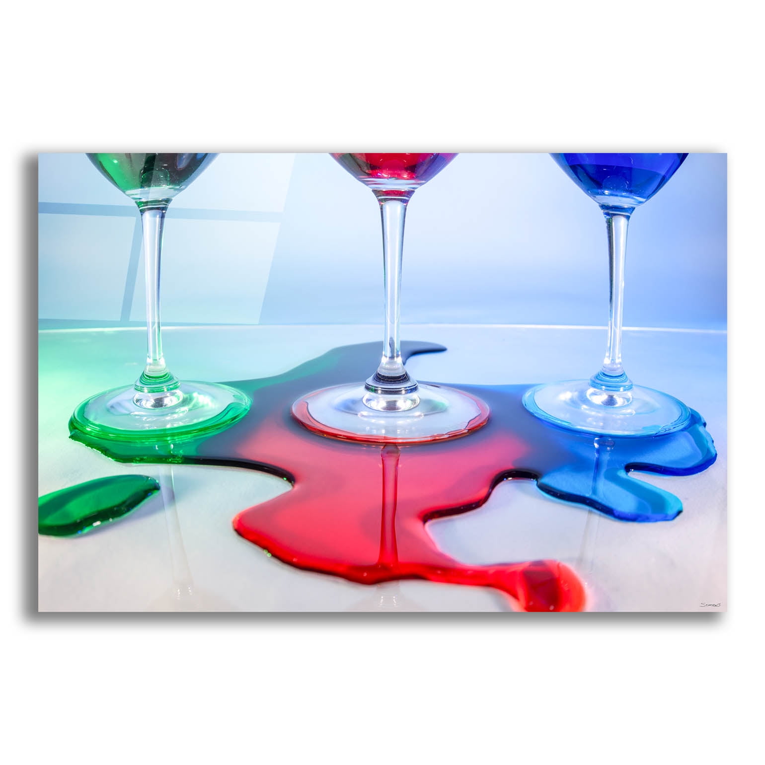 Epic Art 'Drink Splash 4' by Gordon Semmens Acrylic Glass Wall Art, 24 ...